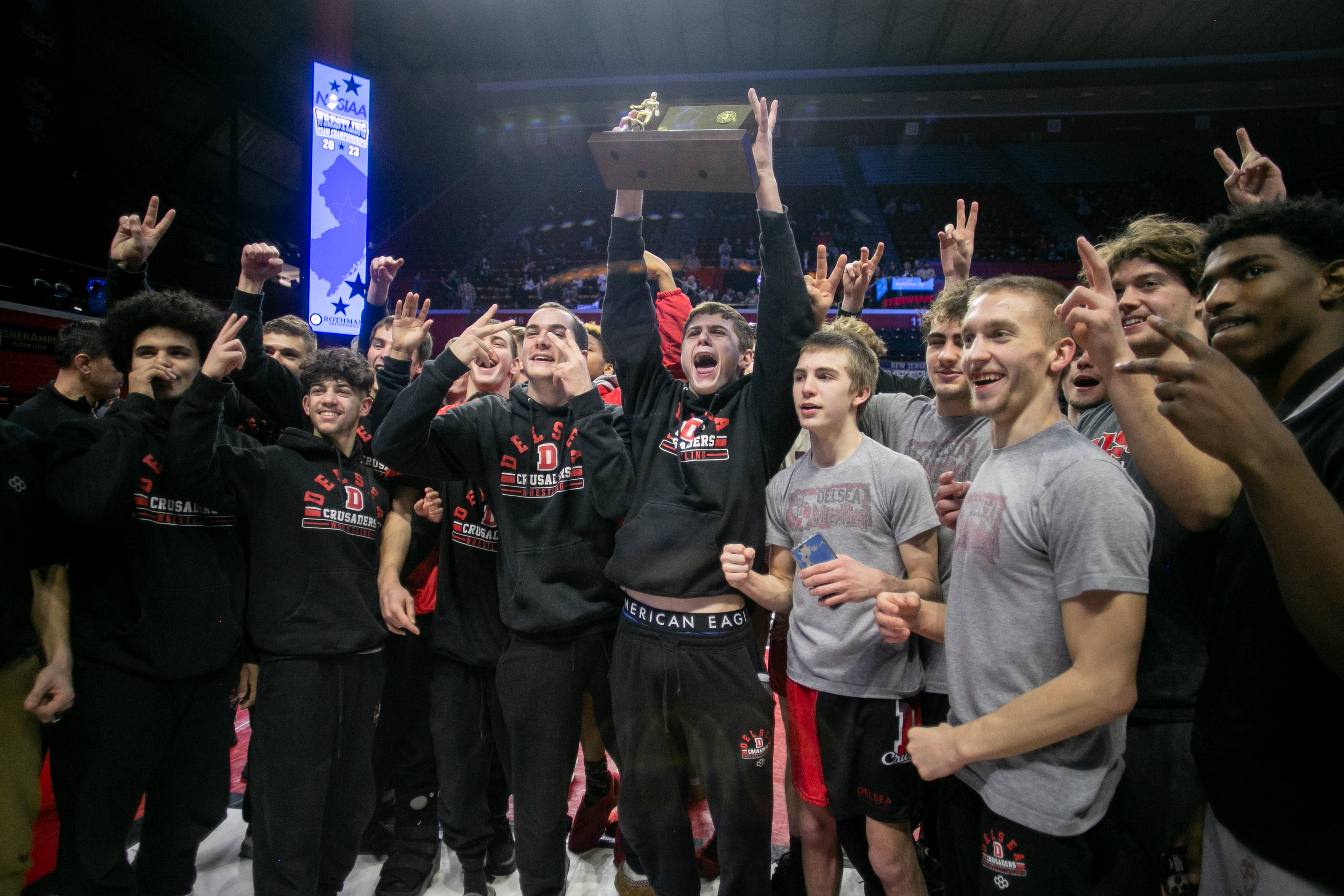 NJSIAA Group 3 Wrestling Final, Delsea vs. Warren Hills, Feb. 12, 2023 ...