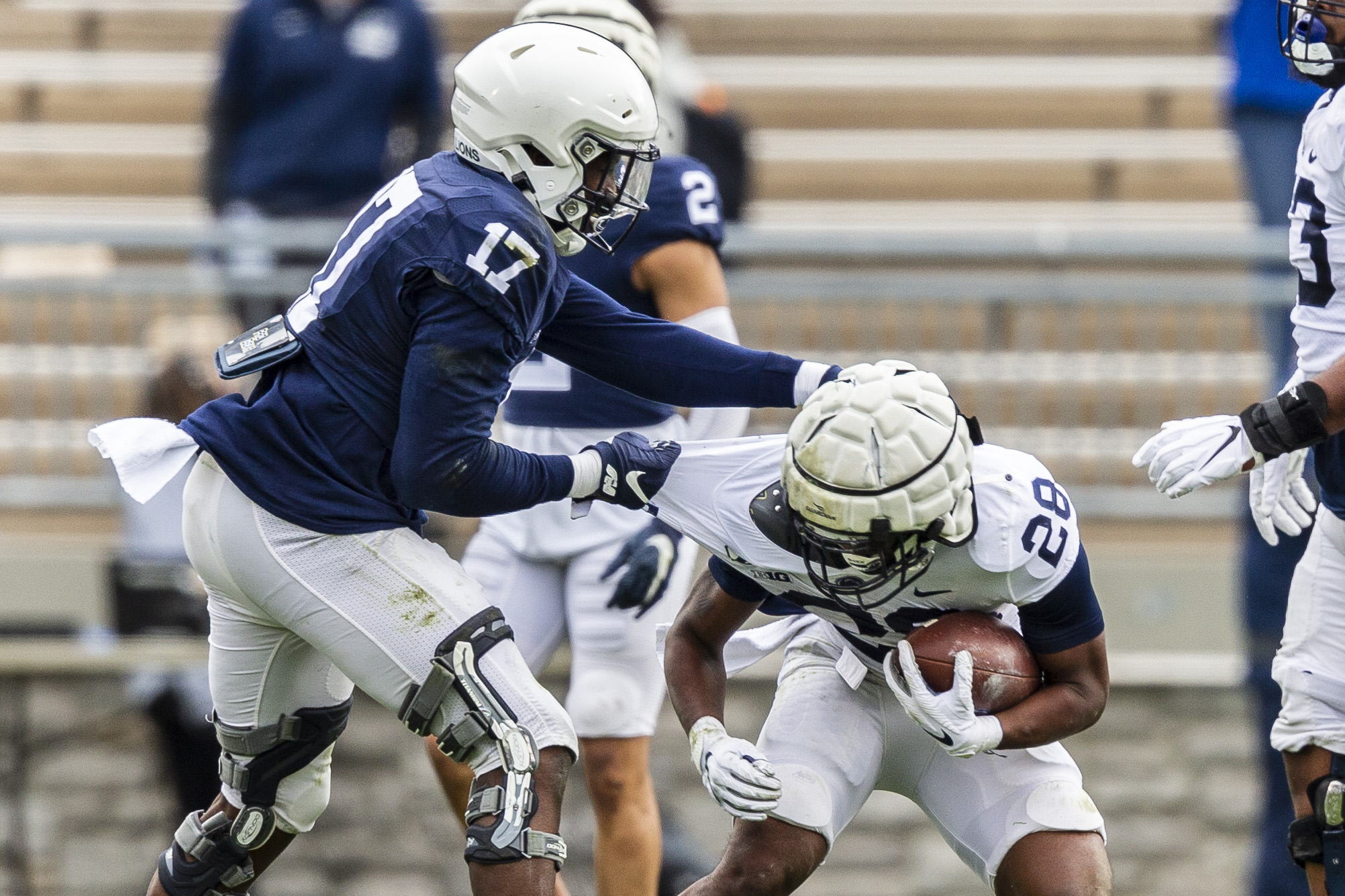 Penn State football practice at Beaver Stadium, April 17, 2021 ...