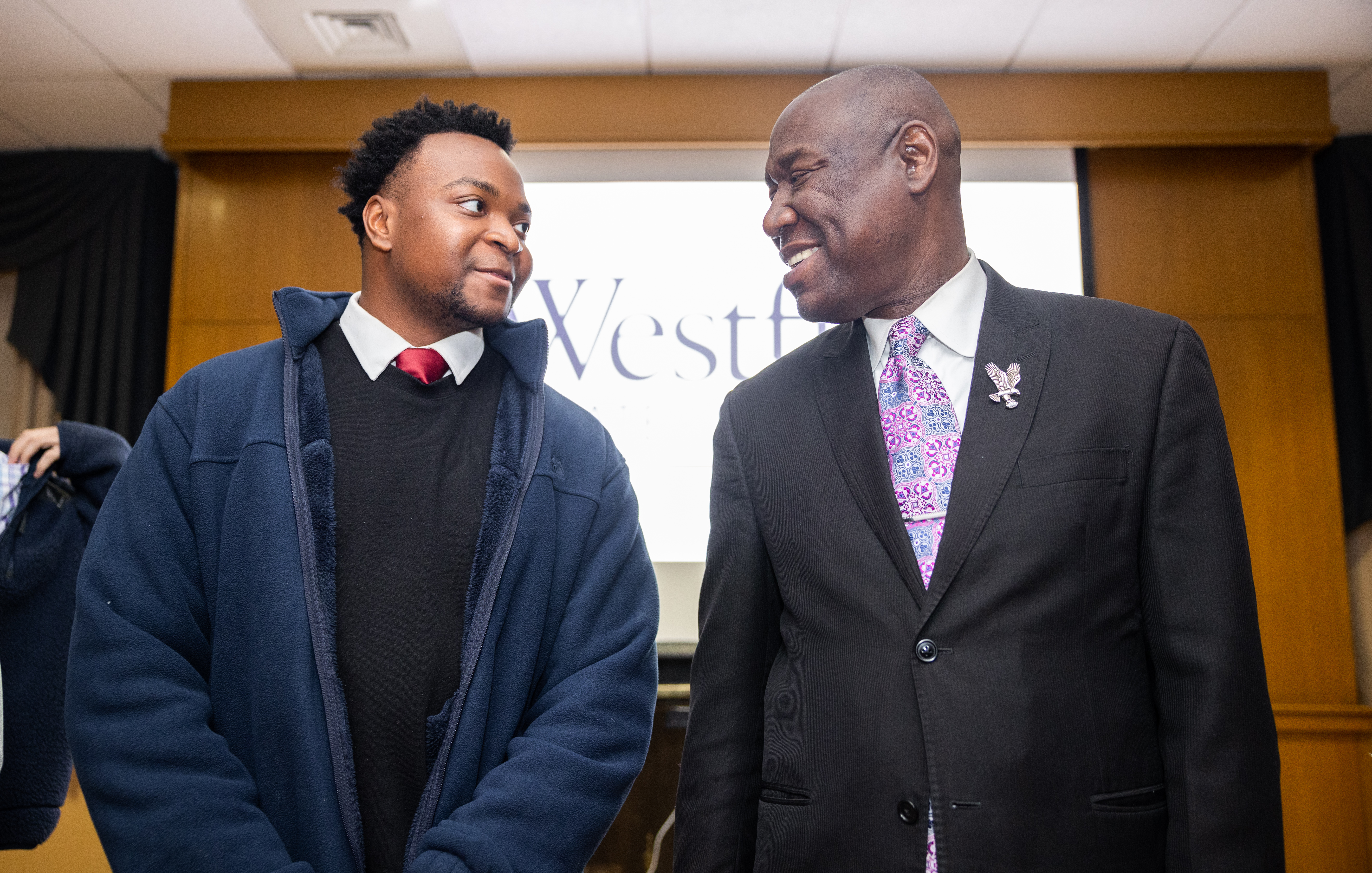 Civil rights attorney Benjamin L. Crump speaks at Westfield State ...