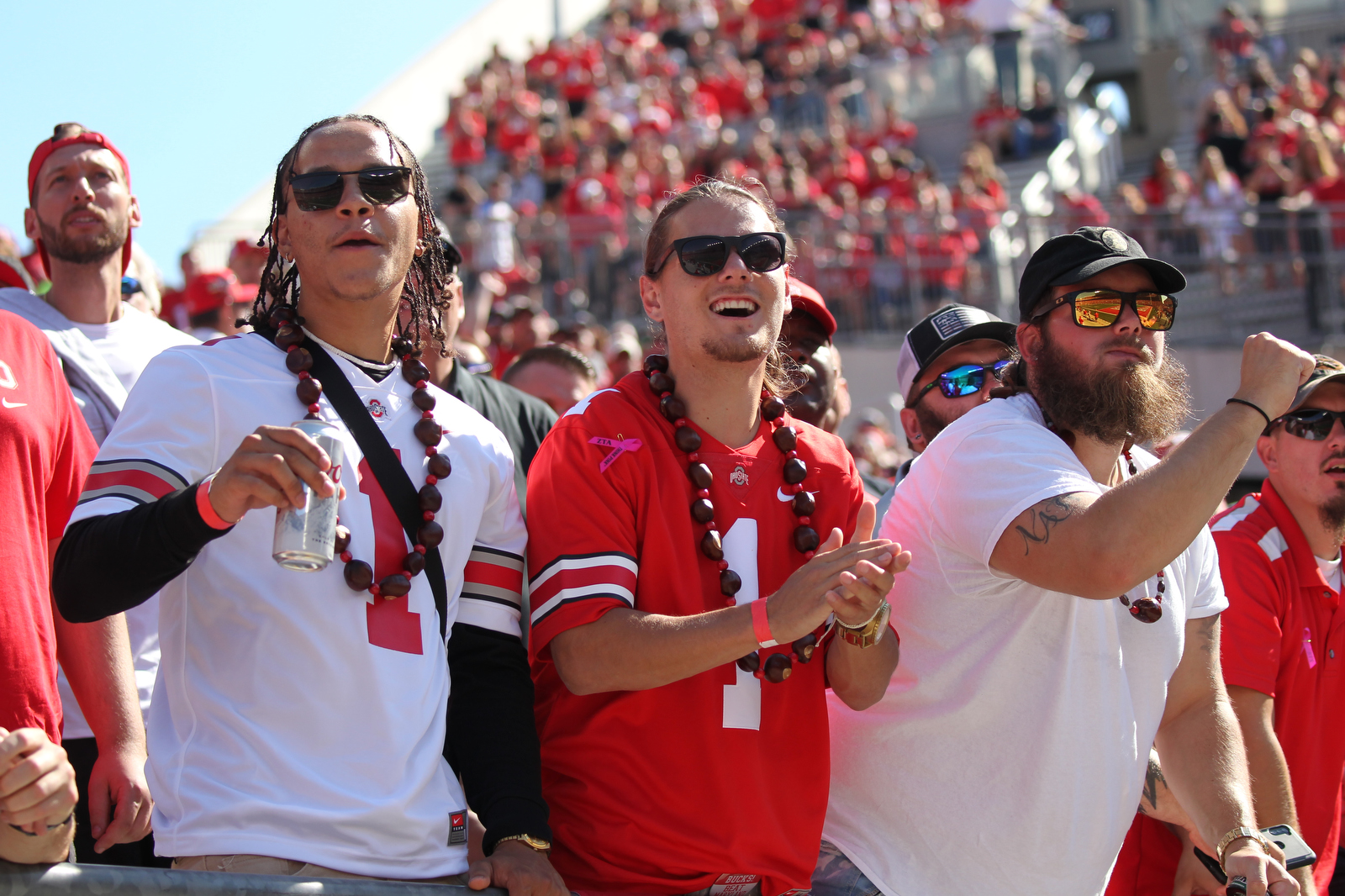 Fans at the OSU vs Maryland game in Columbus, October 8, 2021 ...