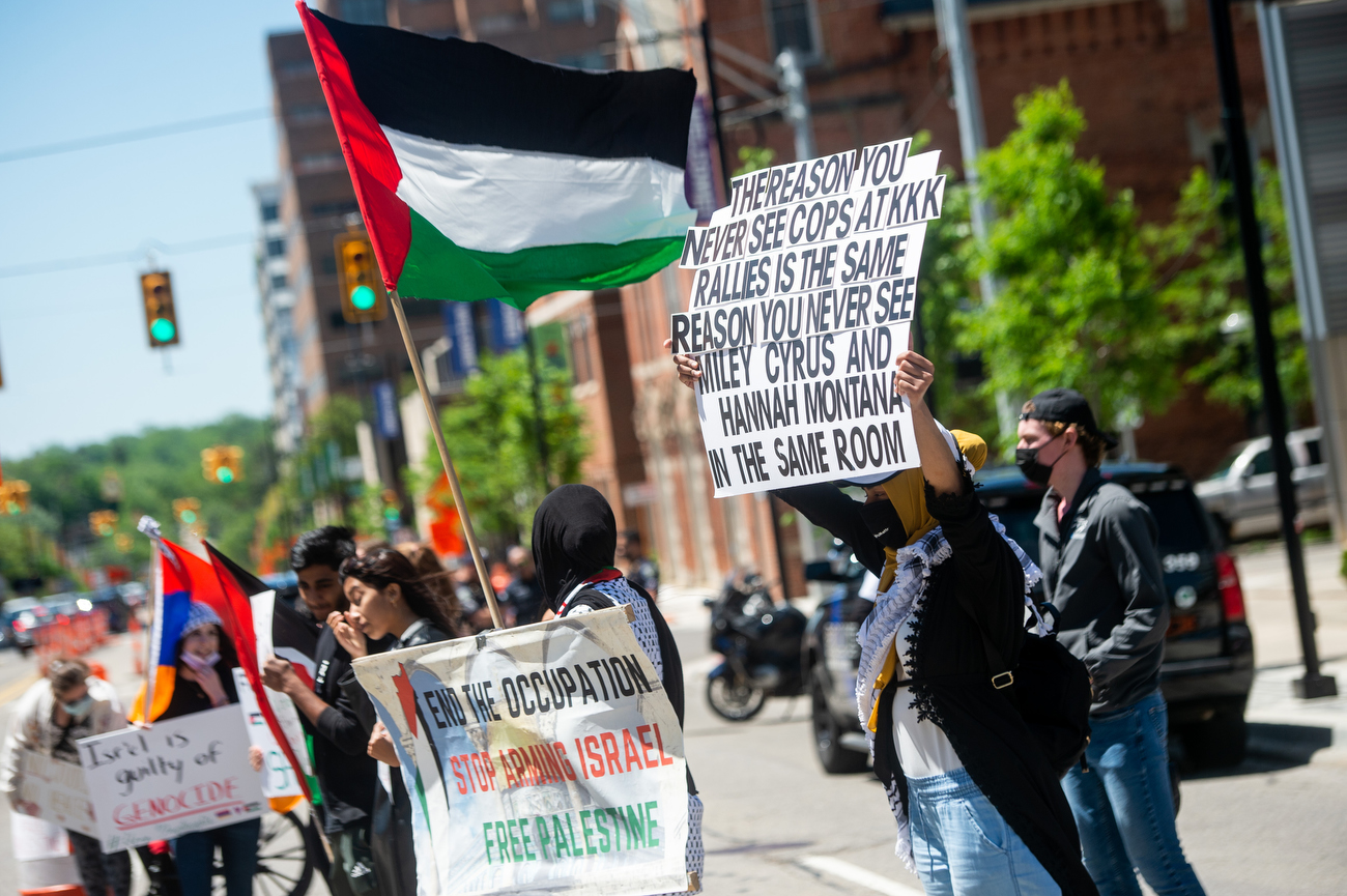 Combined protest joins BLM, Palestine, LGBTQ, Jewish solidarity and ...
