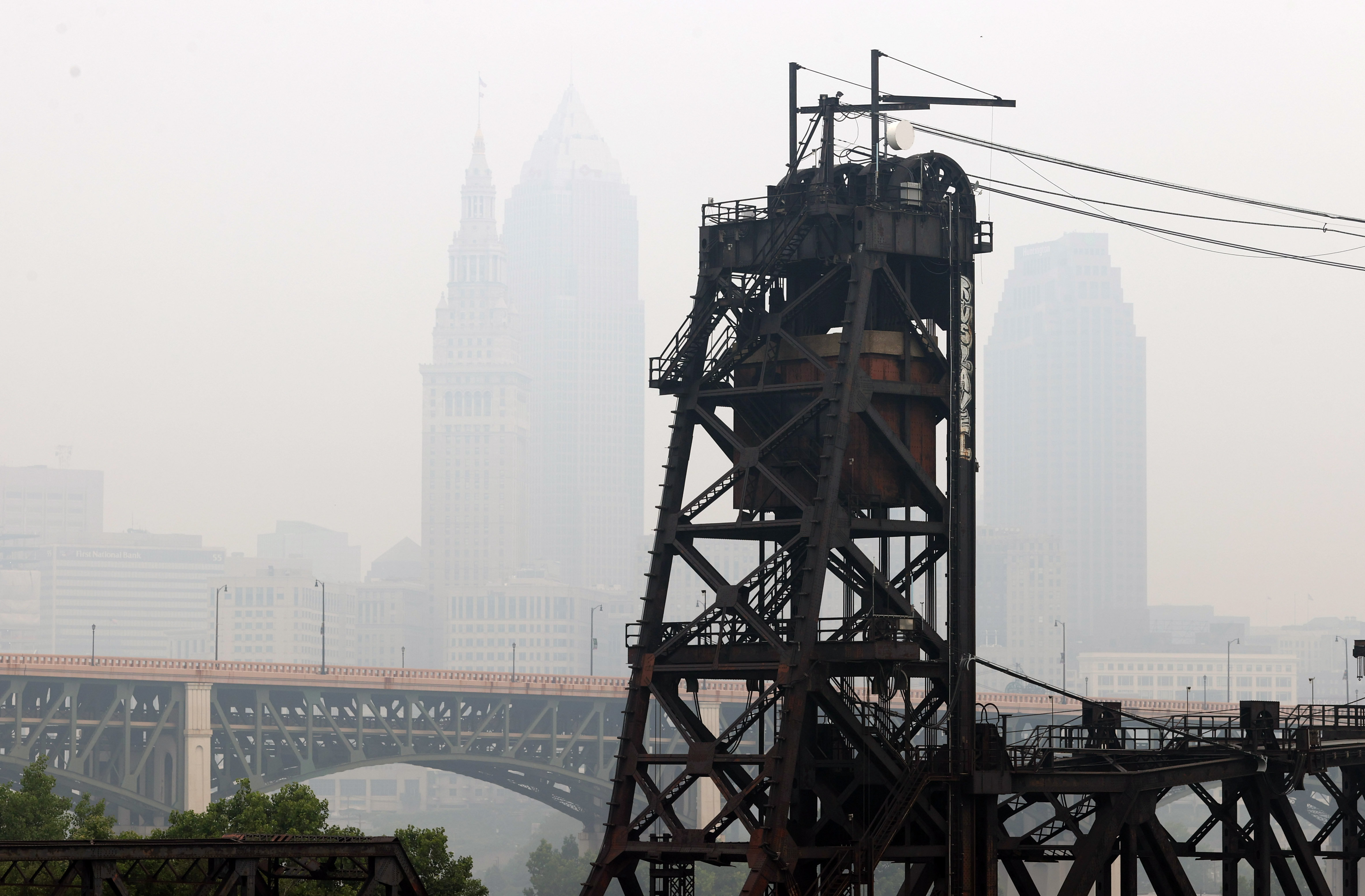 Smoke from Canadian wildfires covers Northeast Ohio, June 28, 2023 ...