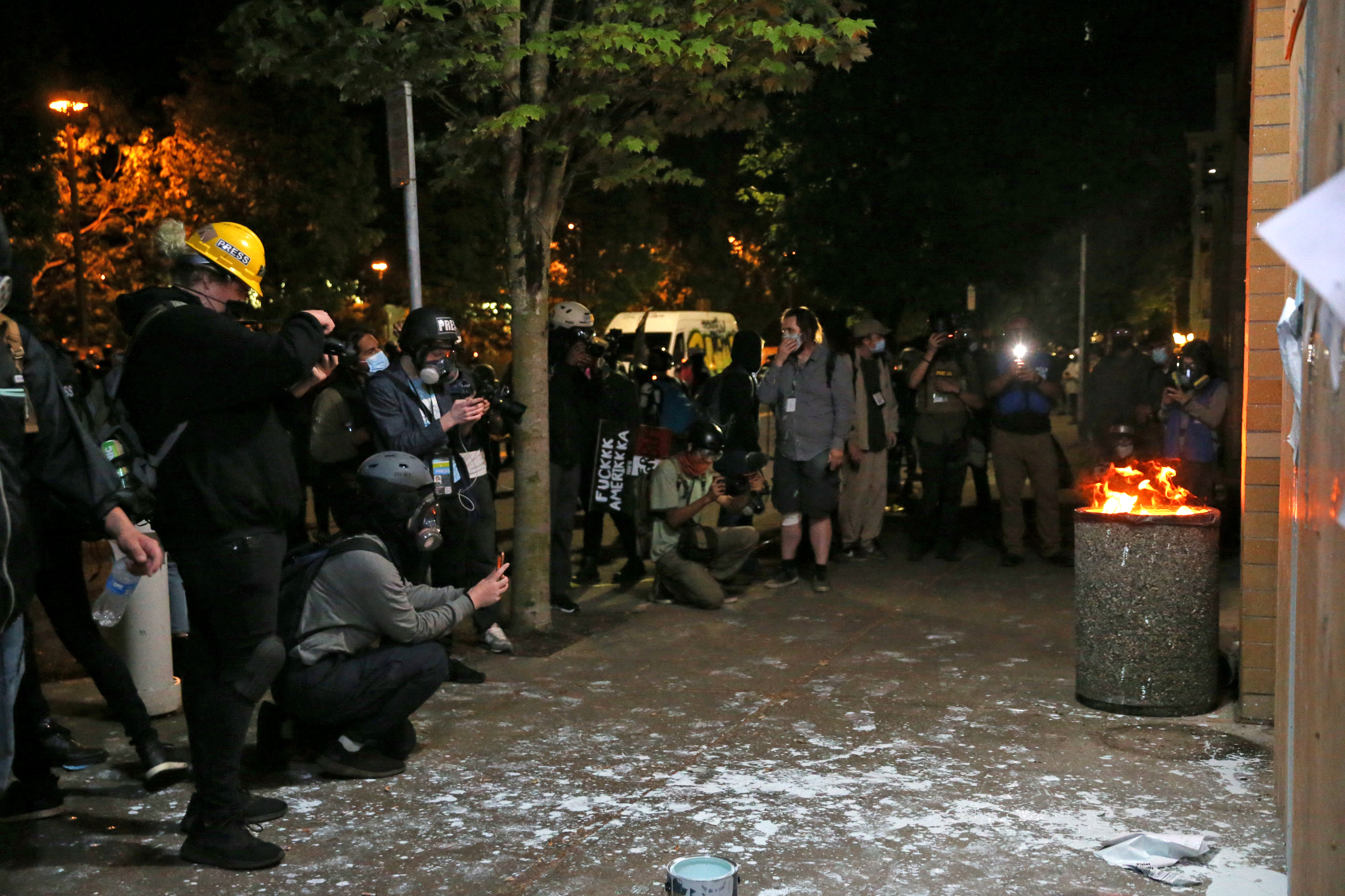 Portland protests on Aug. 6, 2020 - oregonlive.com
