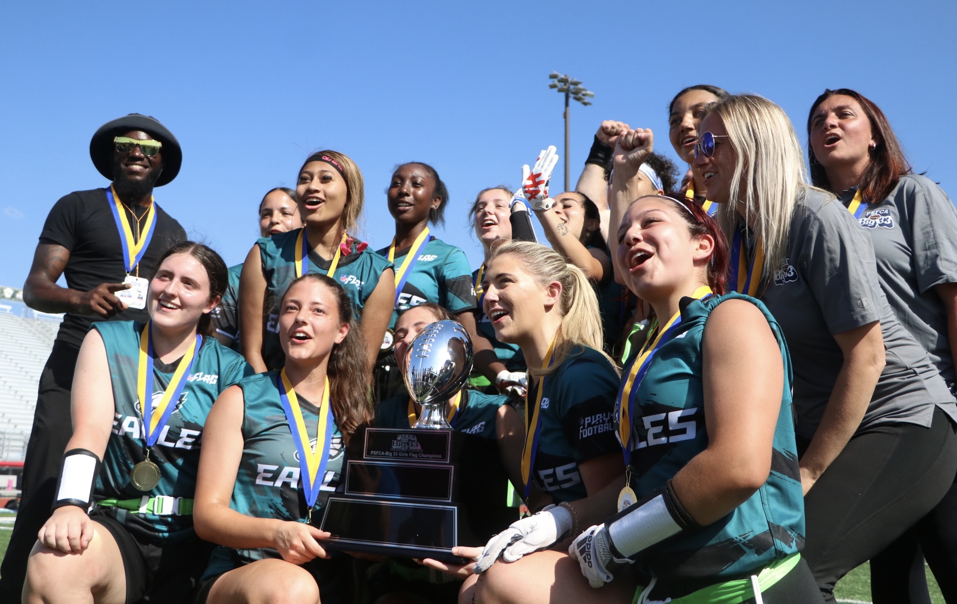 First round of the Big 33 girls flag football tournament - pennlive.com