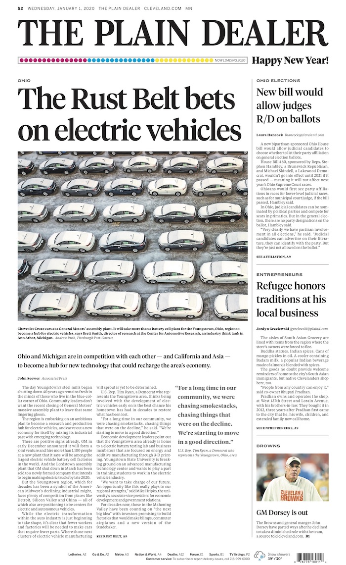 2020 Plain Dealer front page images - cleveland.com