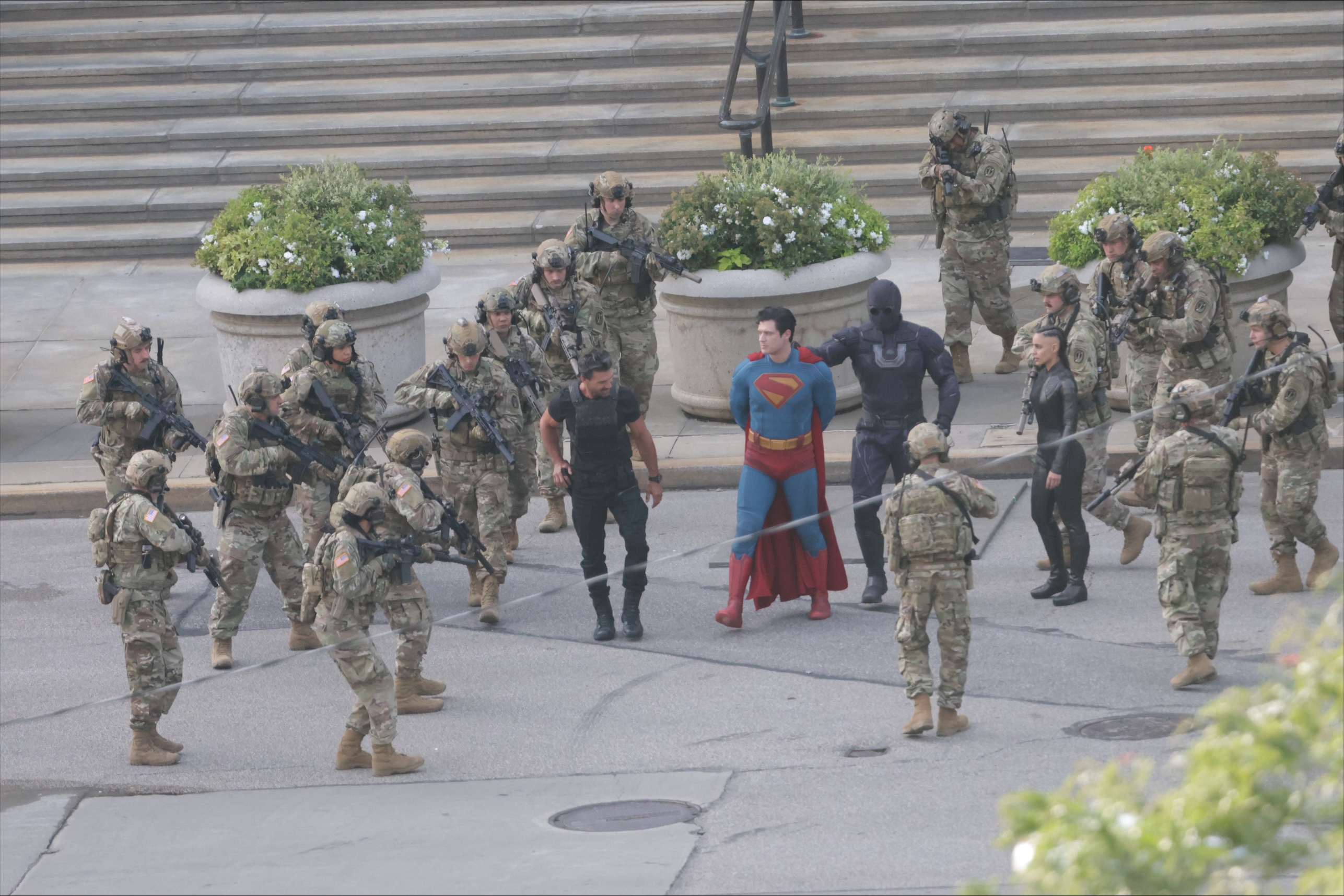 Filming continues on set of Superman in downtown Cleveland, June 25 ...