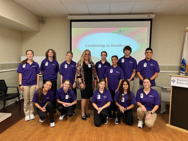 Baystate Noble Hospital student ambassadors 2024 - masslive.com