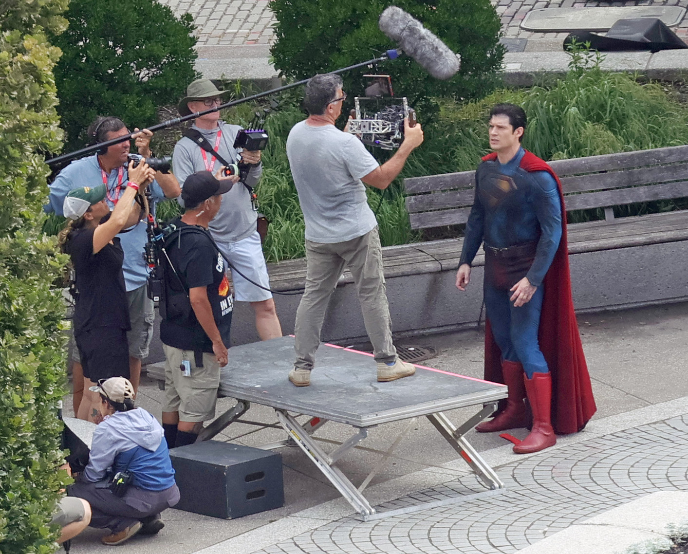 Final day of Superman filming at Public Square, July 4, 2024 ...