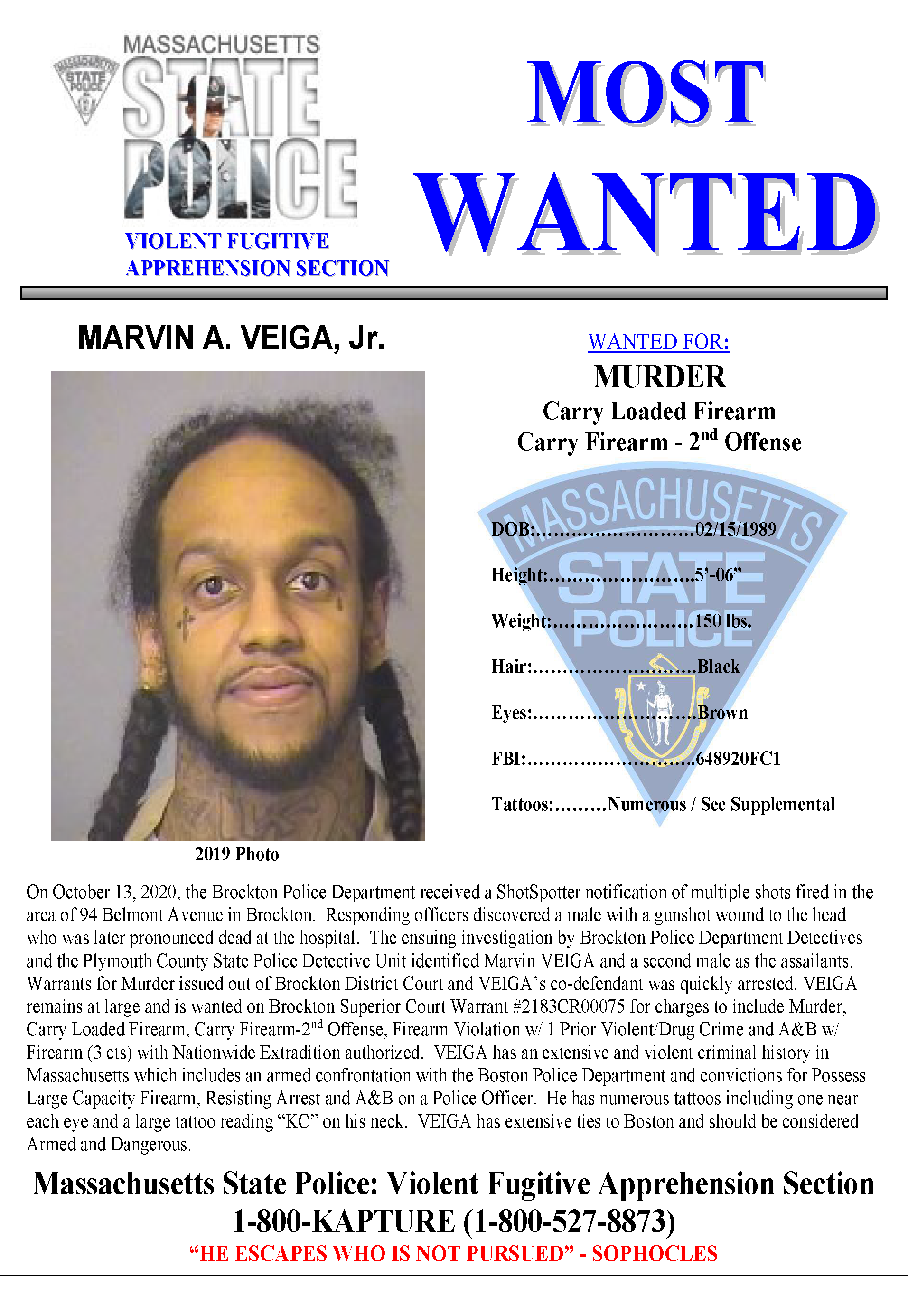 Massachusetts State Police adds to its list of most wanted suspects ...