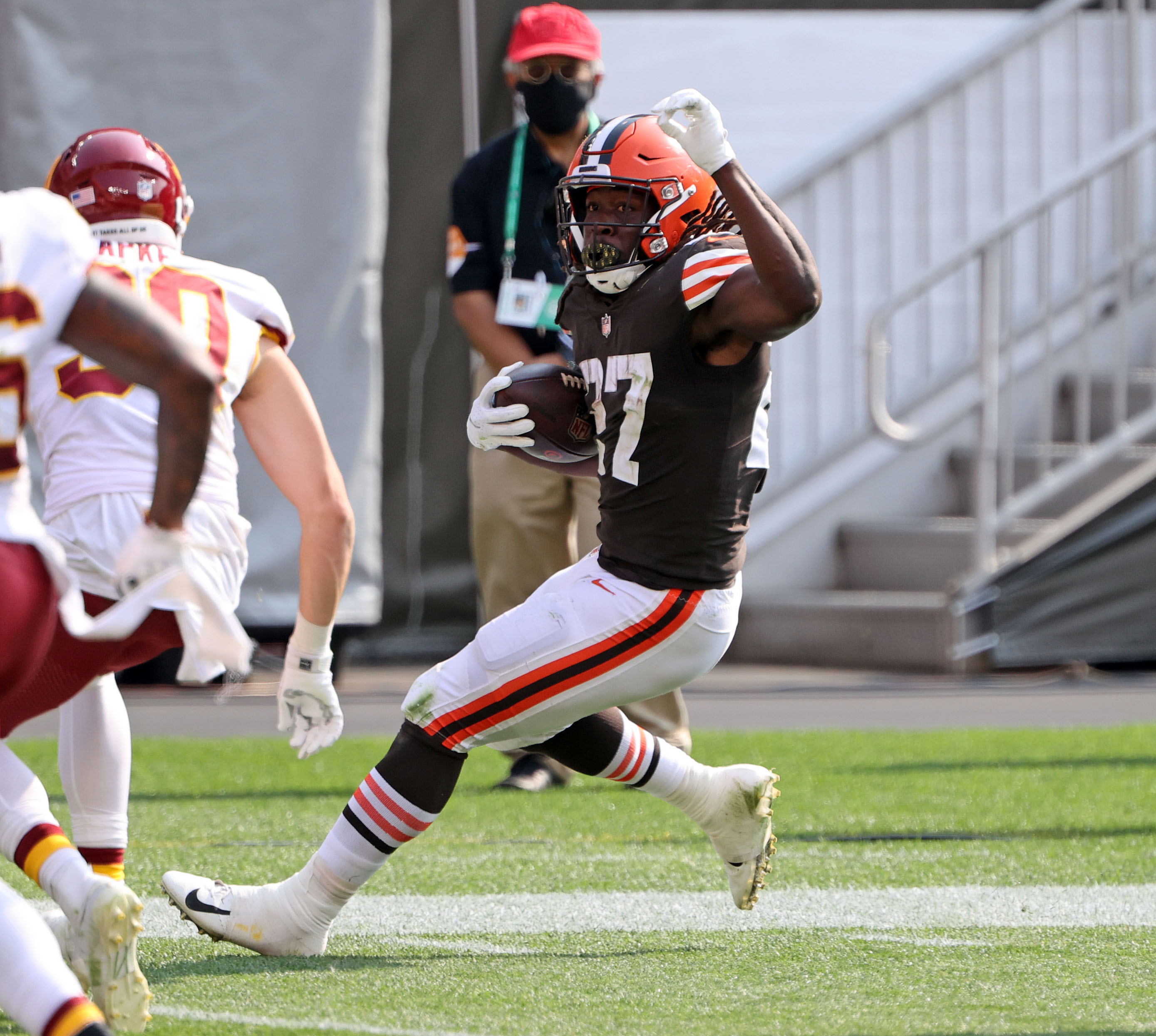Cleveland Browns running backs vs. Washington Football Team, September ...