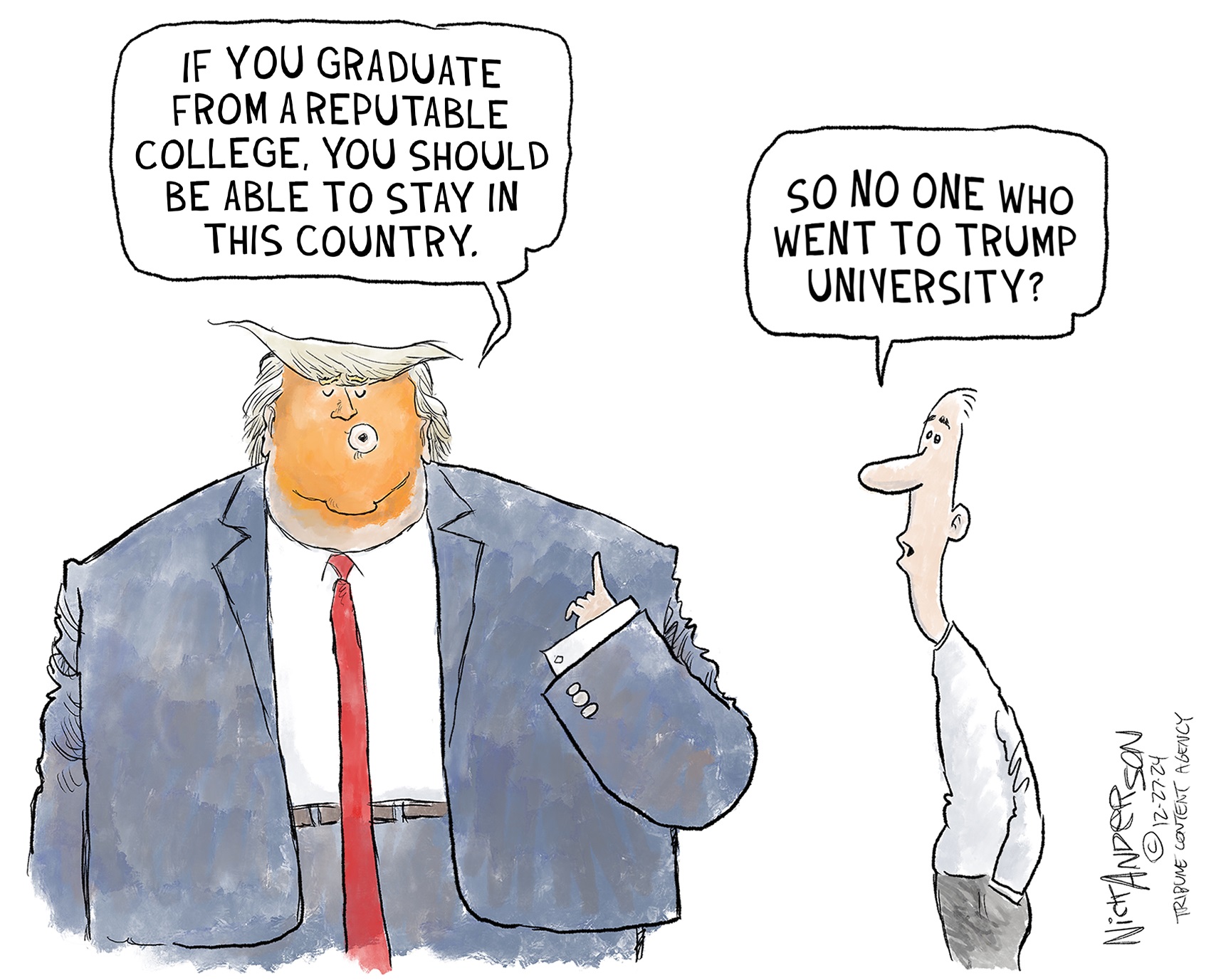 Editorial cartoons for Dec. 29, 2024 - oregonlive.com
