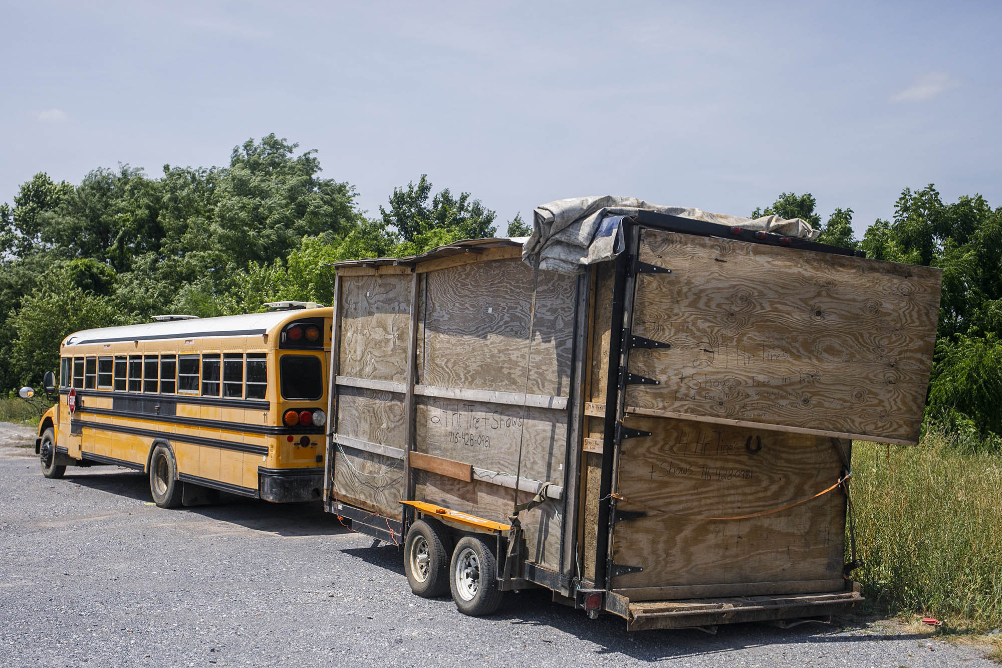 Animal filled school bus and makeshift trailer found in Adams County ...