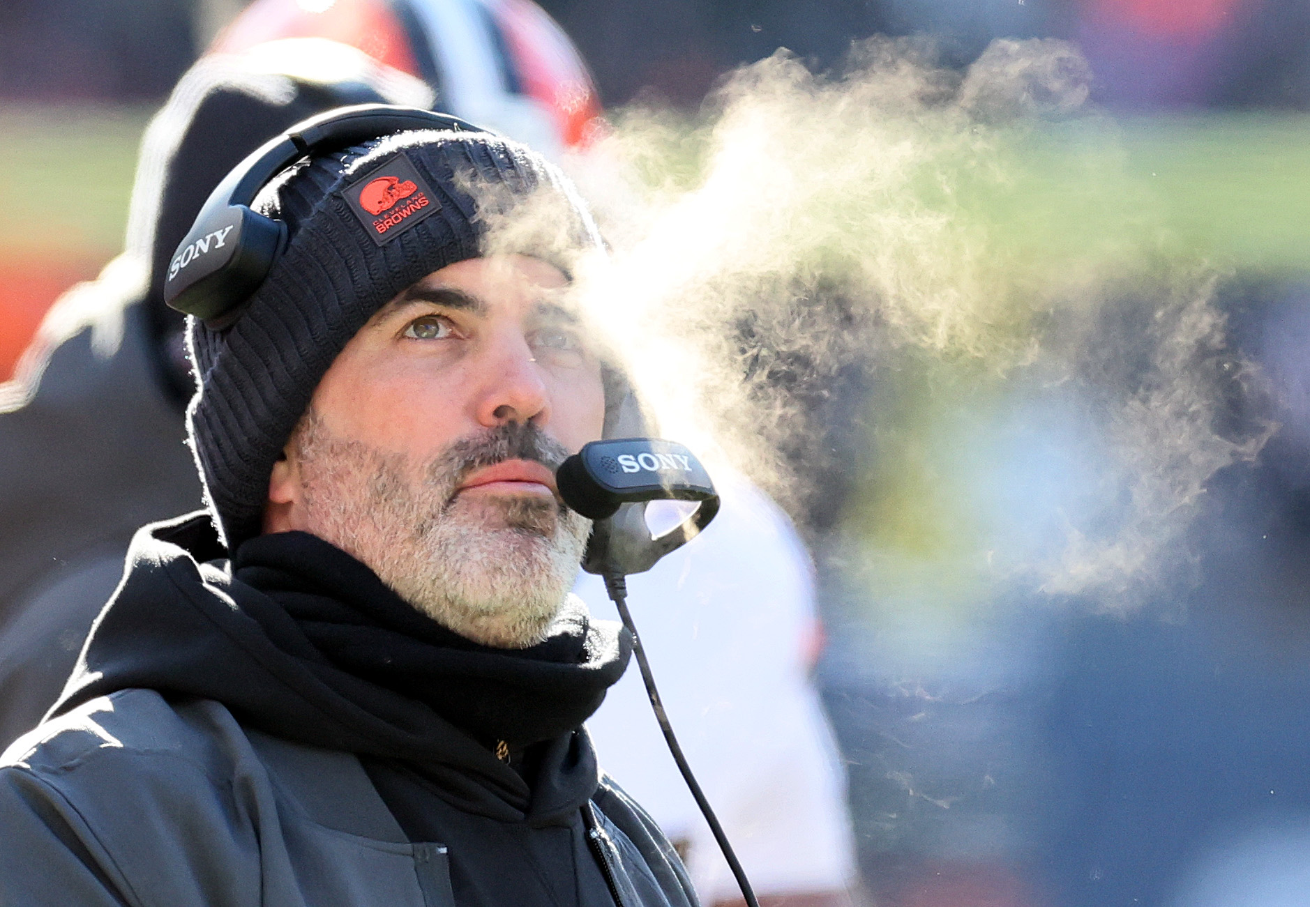Cleveland Browns head coach Kevin Stefanski vs. Chicago Bears, December ...