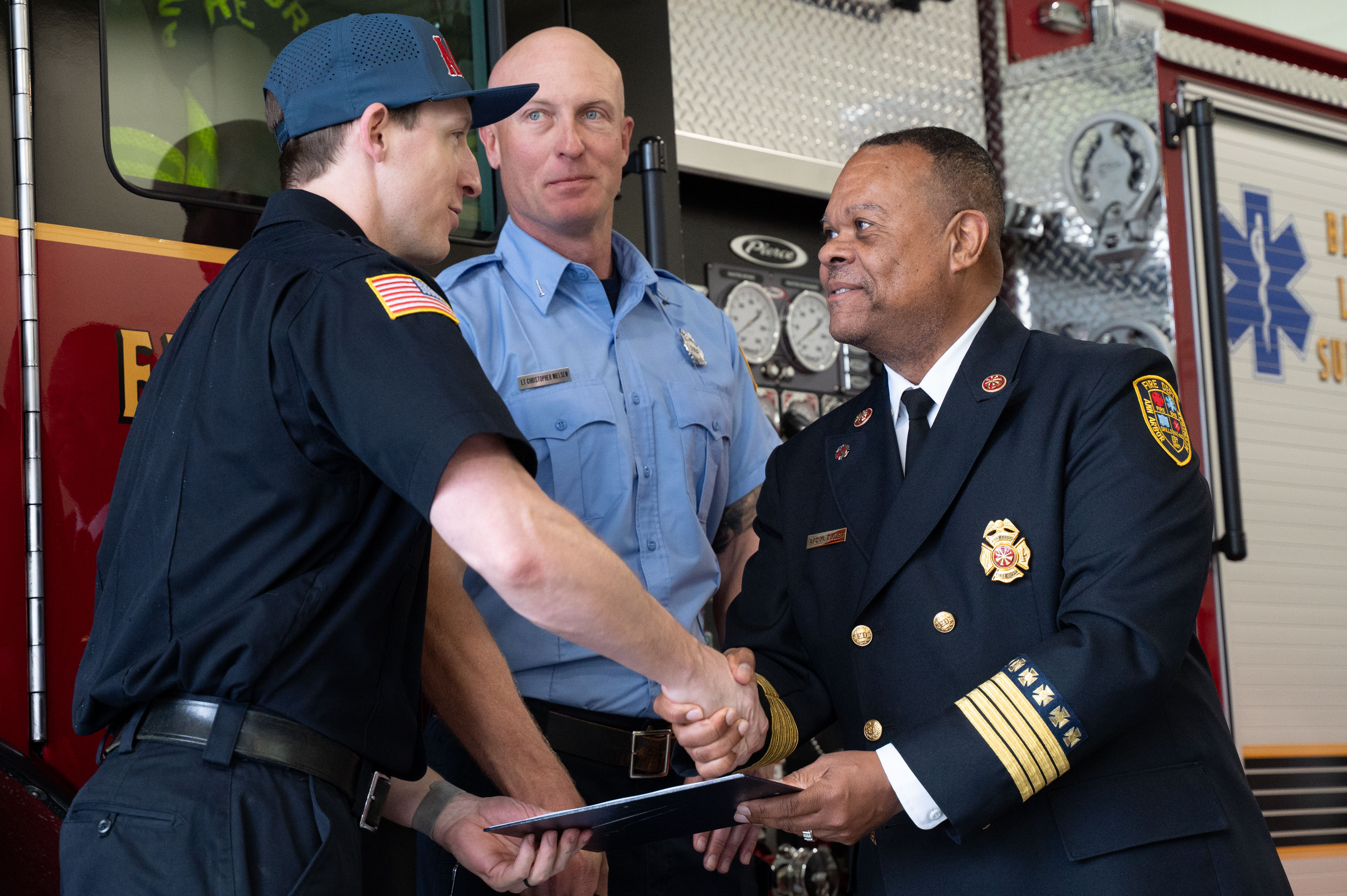 AAFD fire truck ceremony - mlive.com