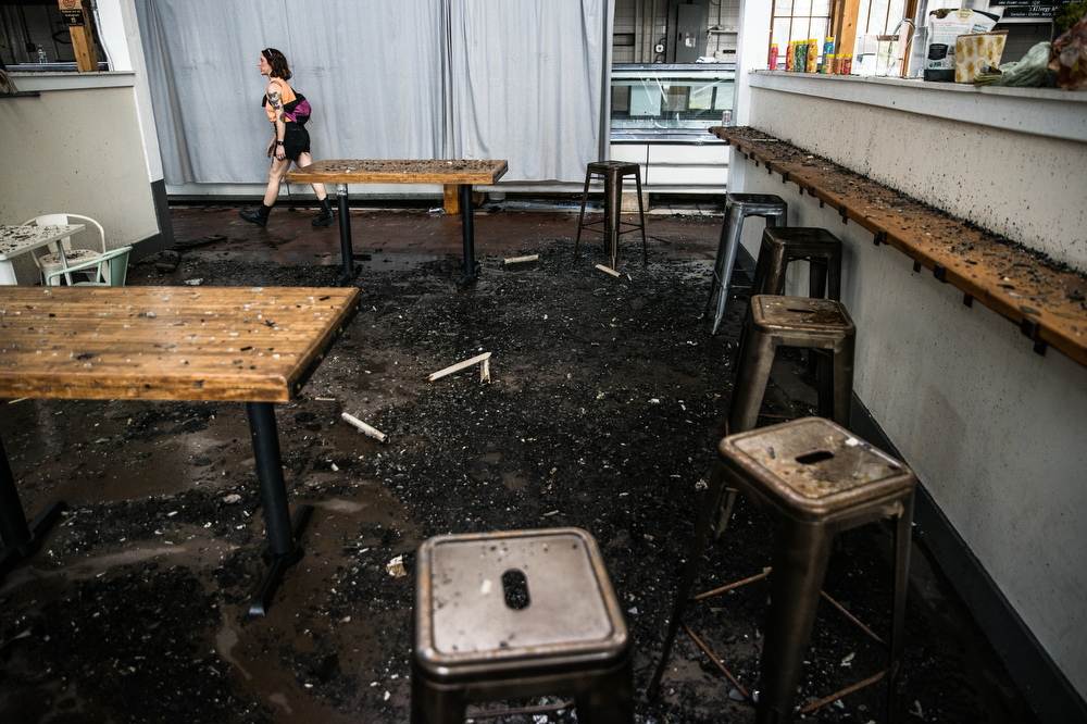 A look inside Broad Street Market fire damage and Gov. Shapiro press ...