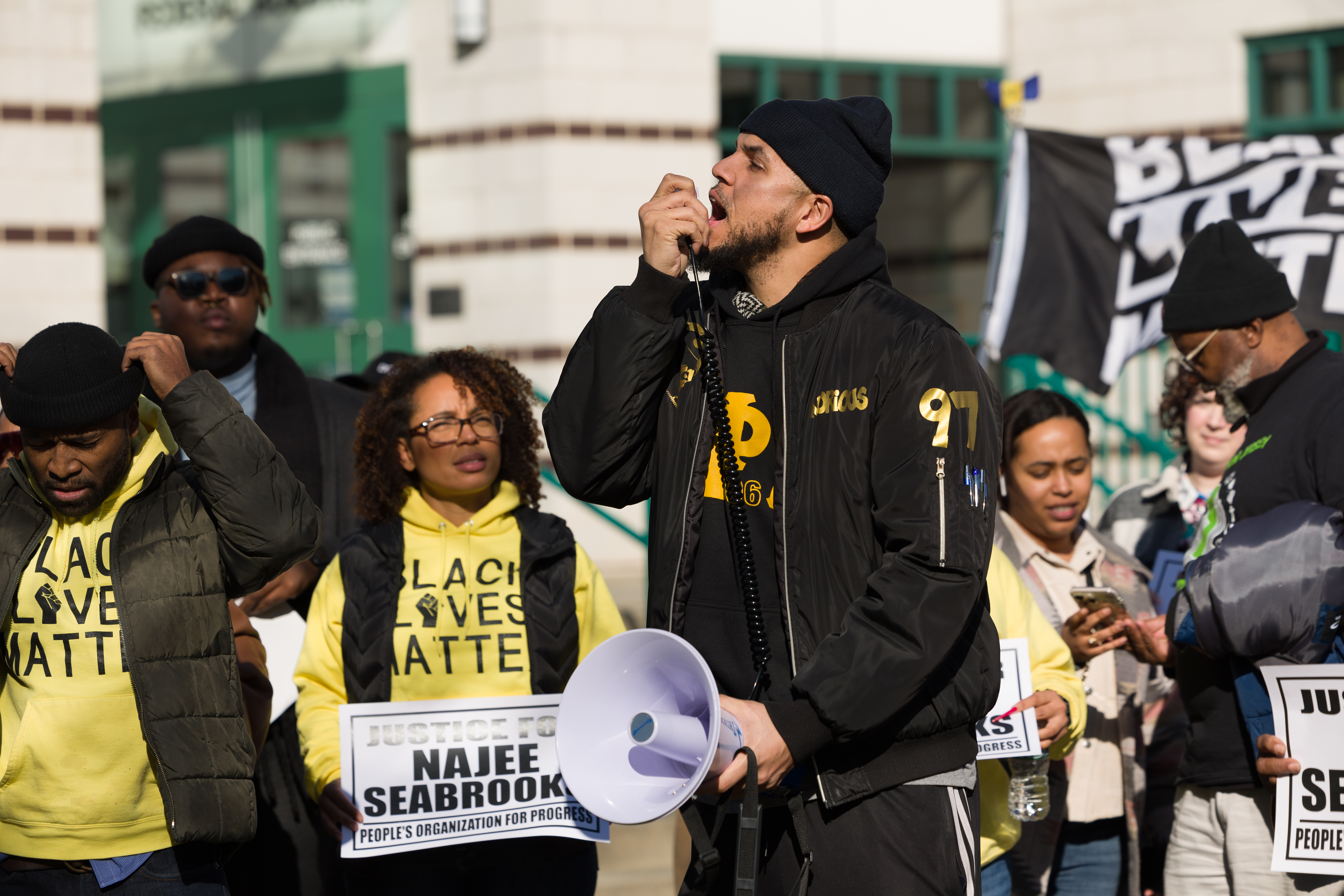 Paterson Press Conference for Najee Seabrooks Killing, Paterson, NJ ...