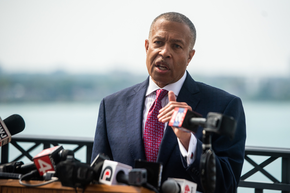 Former Detroit Police Chief James Craig press conference announcing ...