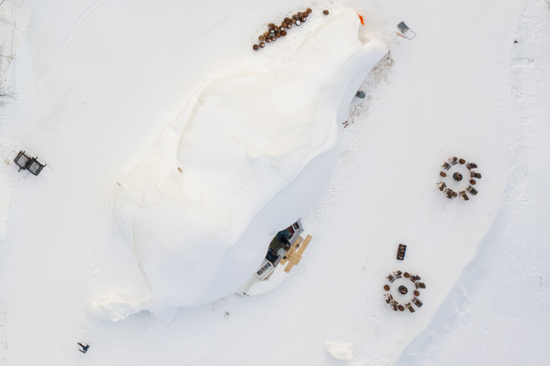 Iglu snow fort bar at Boyne Mountain Resort - mlive.com