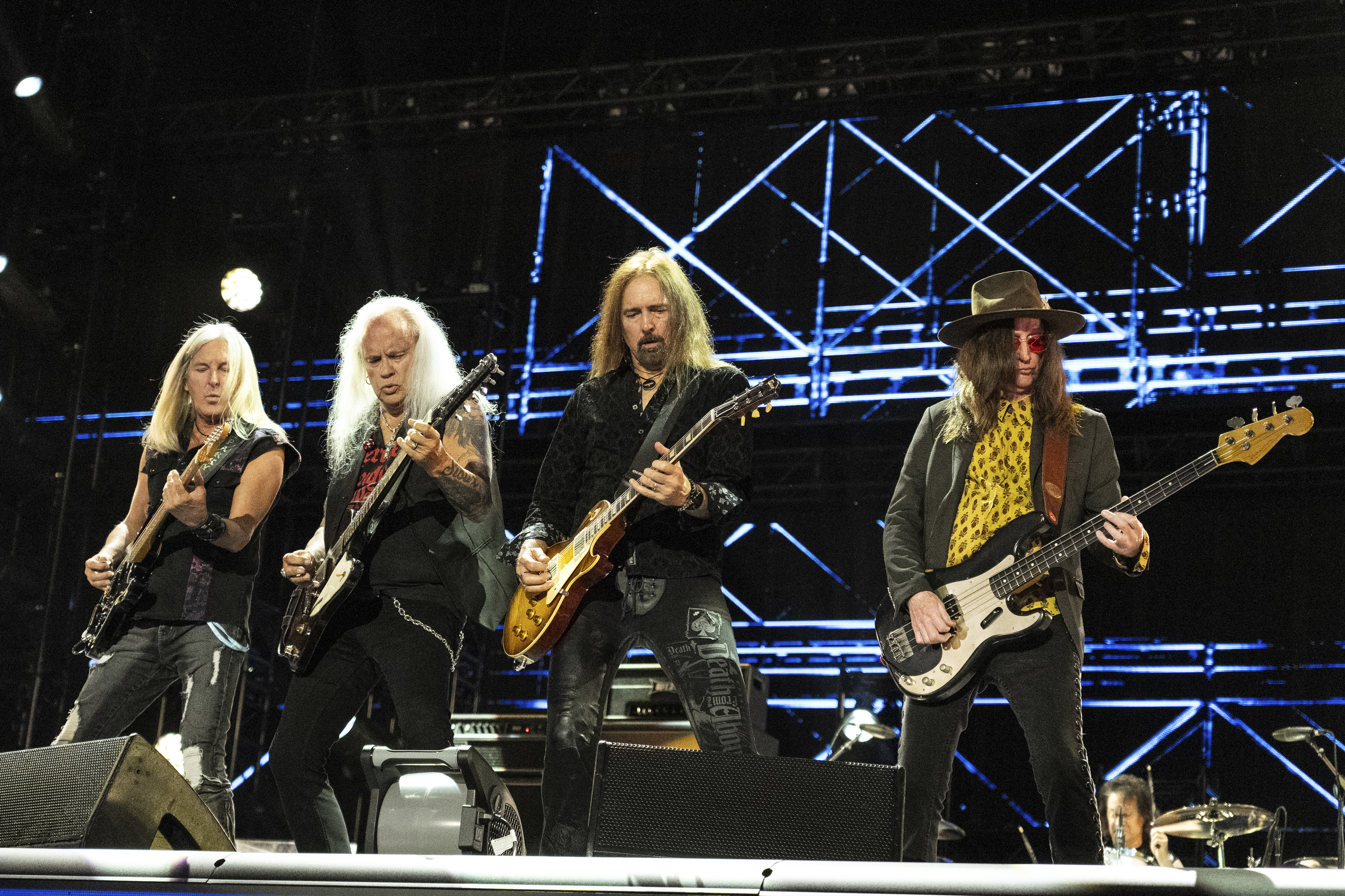 Rock Band Instruments On Stage