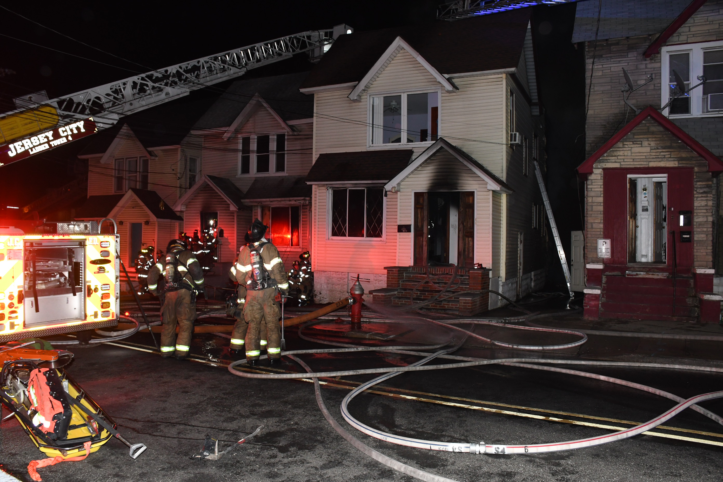 Three-alarm fire on Garfield Avenue, Jersey City, Jan. 19, 2023 - nj.com