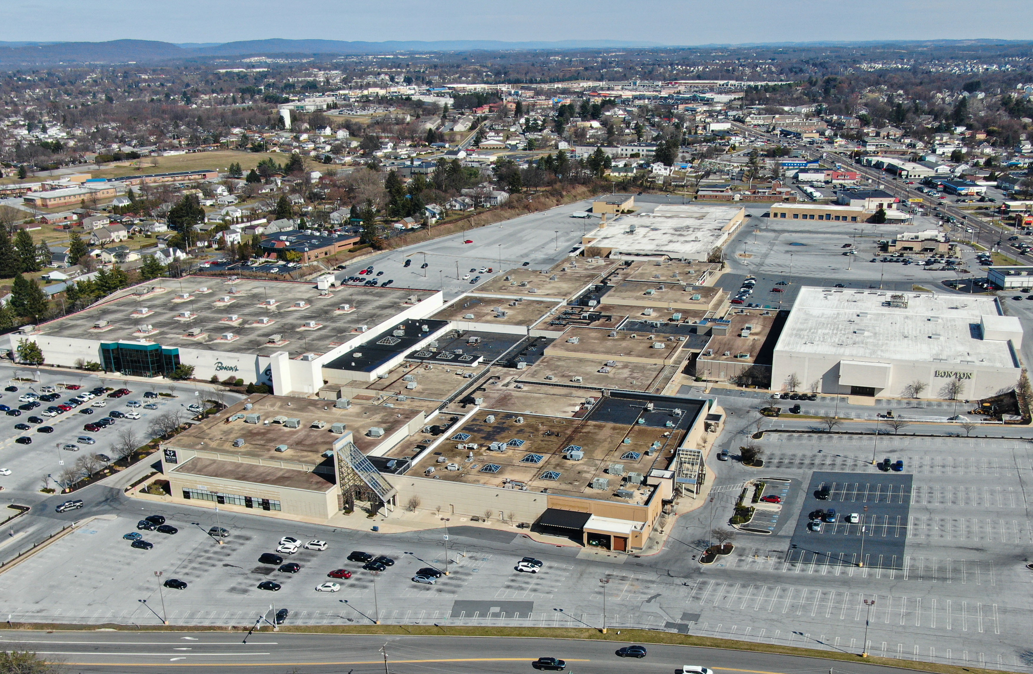An aerial view of Colonial Park Mall - pennlive.com