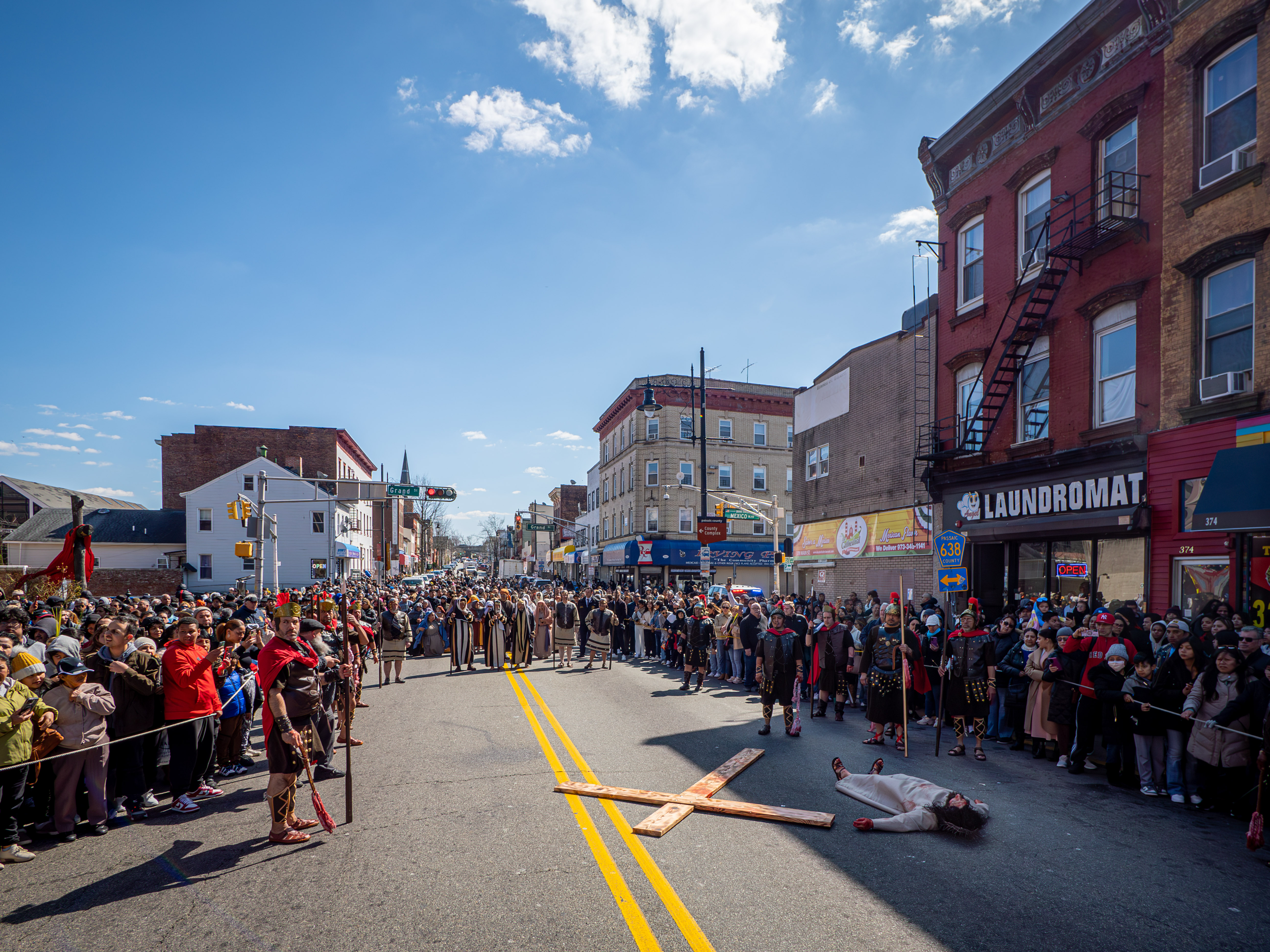 Reenactment of the Passion of Christ through the streets of Paterson ...