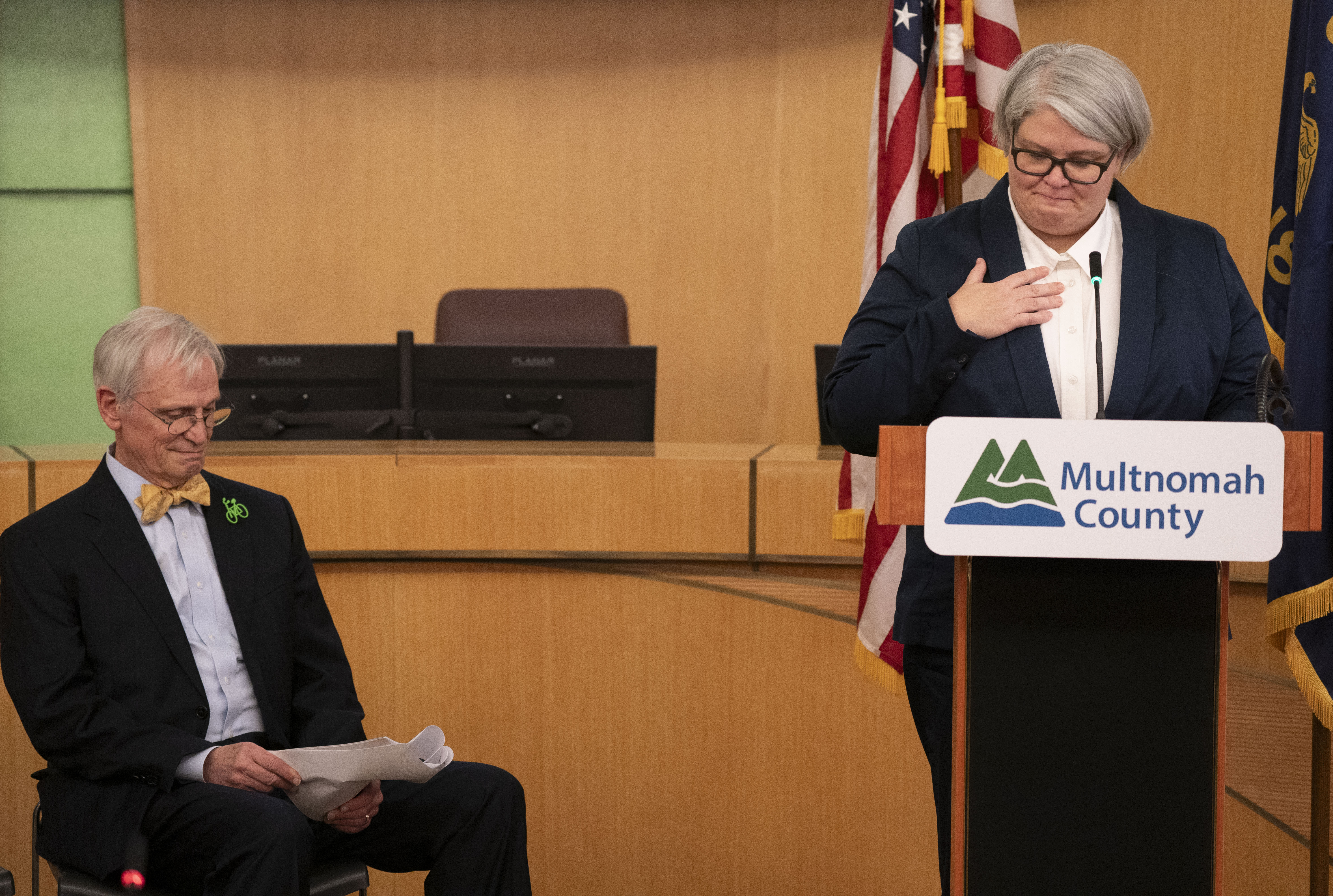 Newly elected Multnomah County Commissioners take oath of office ...
