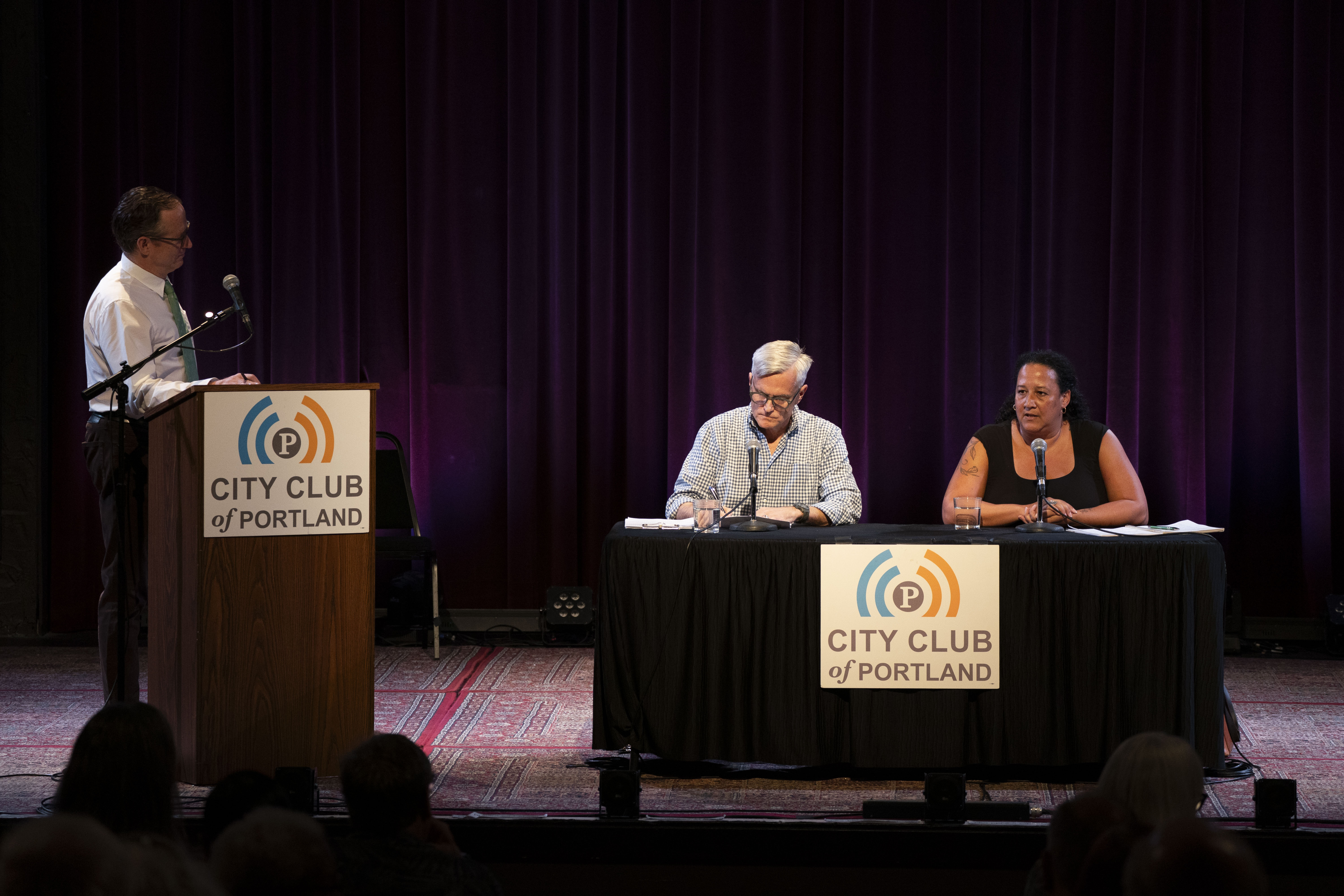 Shannon Singleton and Sam Adams debate at Portland City Club forum ...