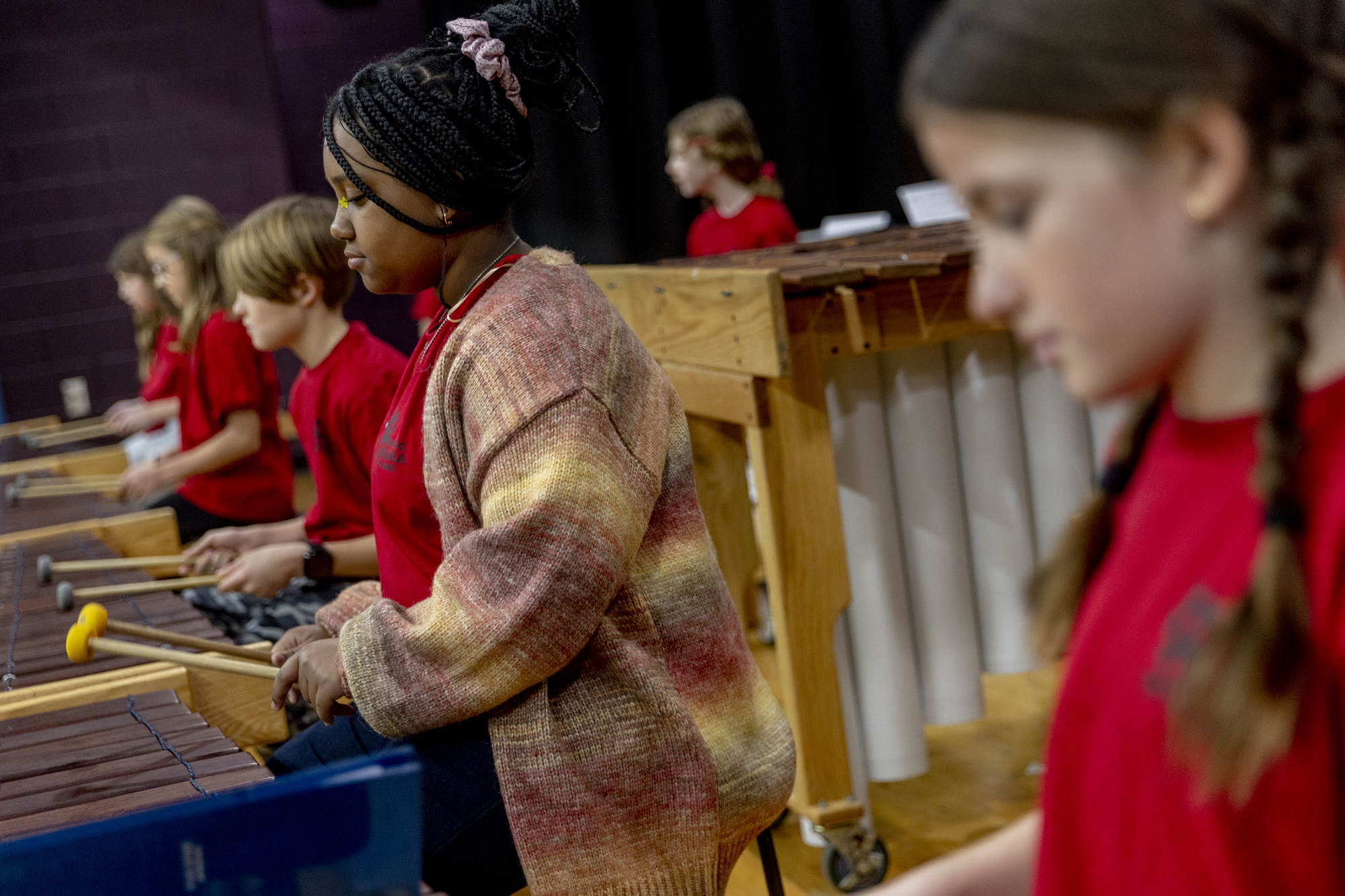 Grand Blanc schools provides unique marimba band class with handmade ...
