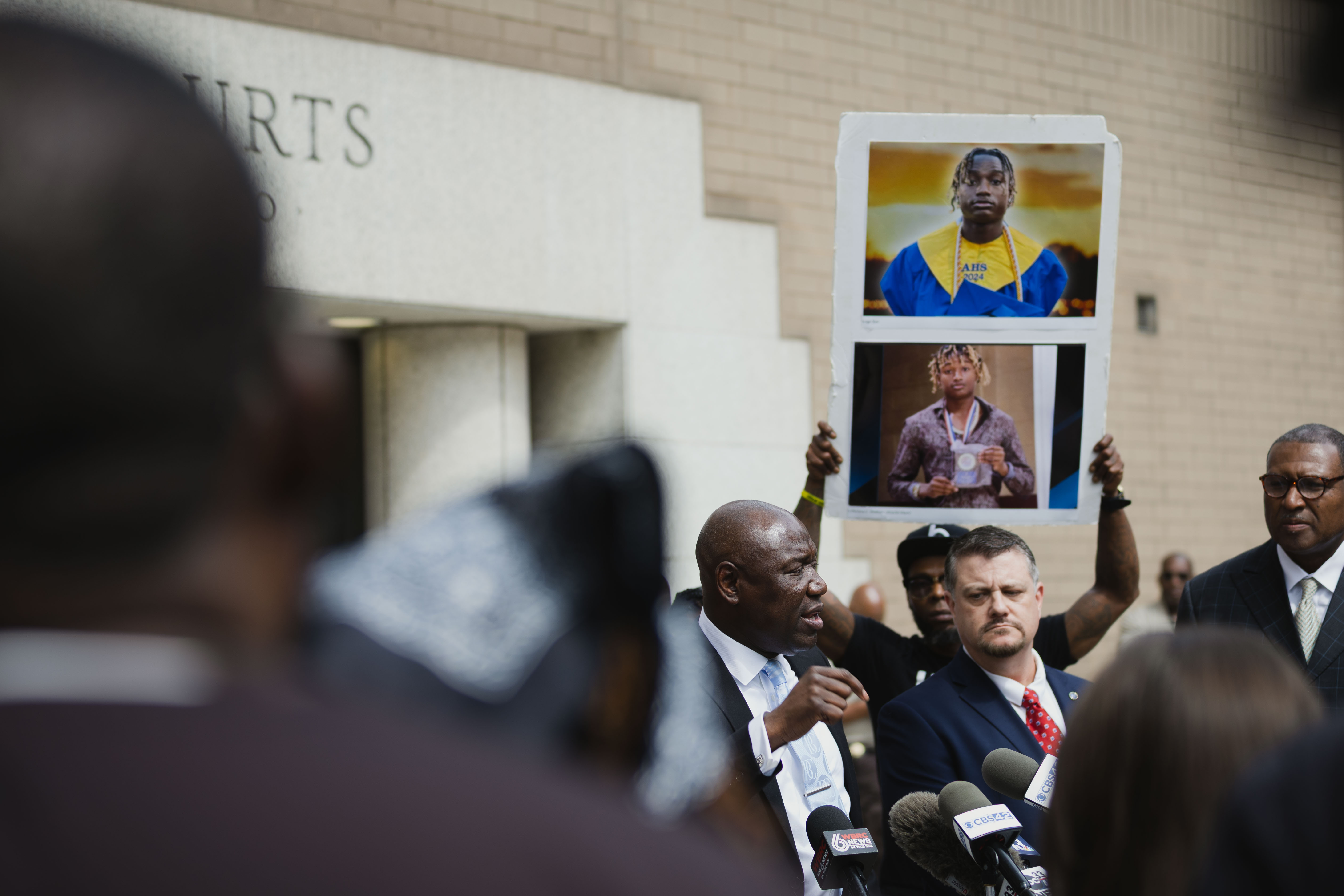 Family of Jabari Peoples hold press conference after viewing body cam ...
