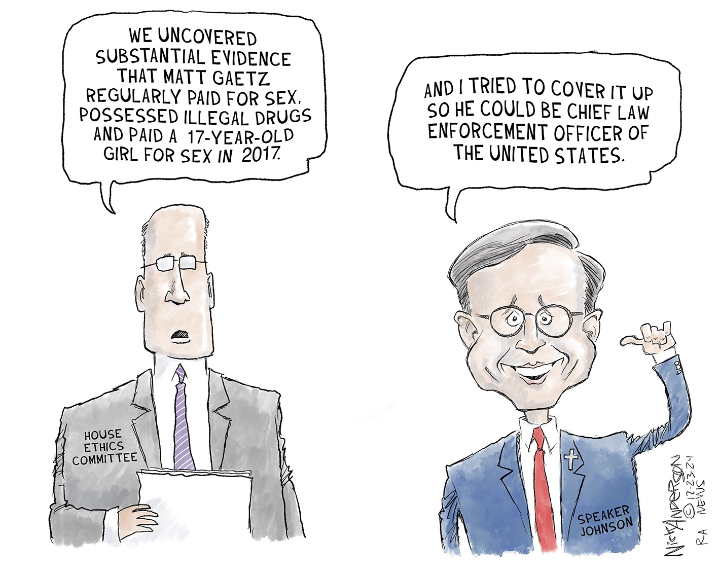 Editorial cartoons for Dec. 29, 2024 - oregonlive.com