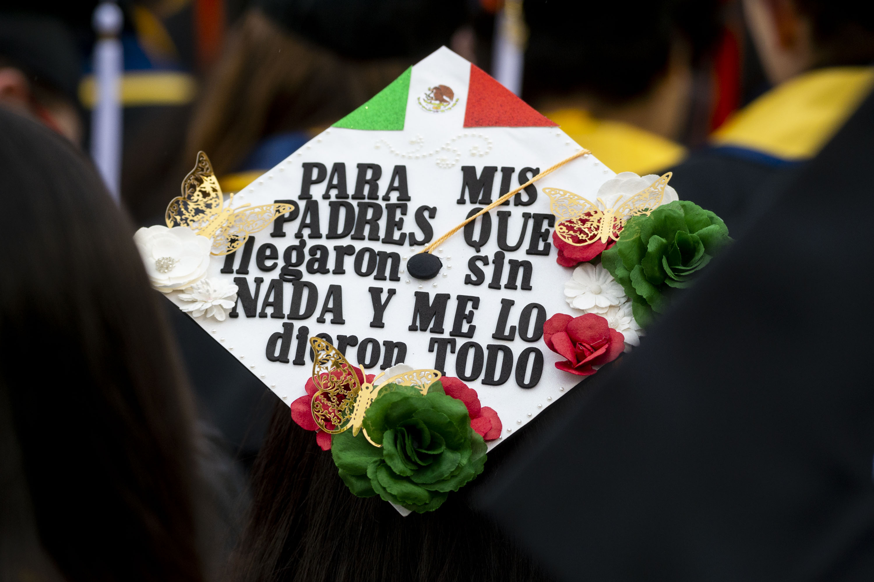 50 decorated caps from University of Michigan Spring Commencement ...