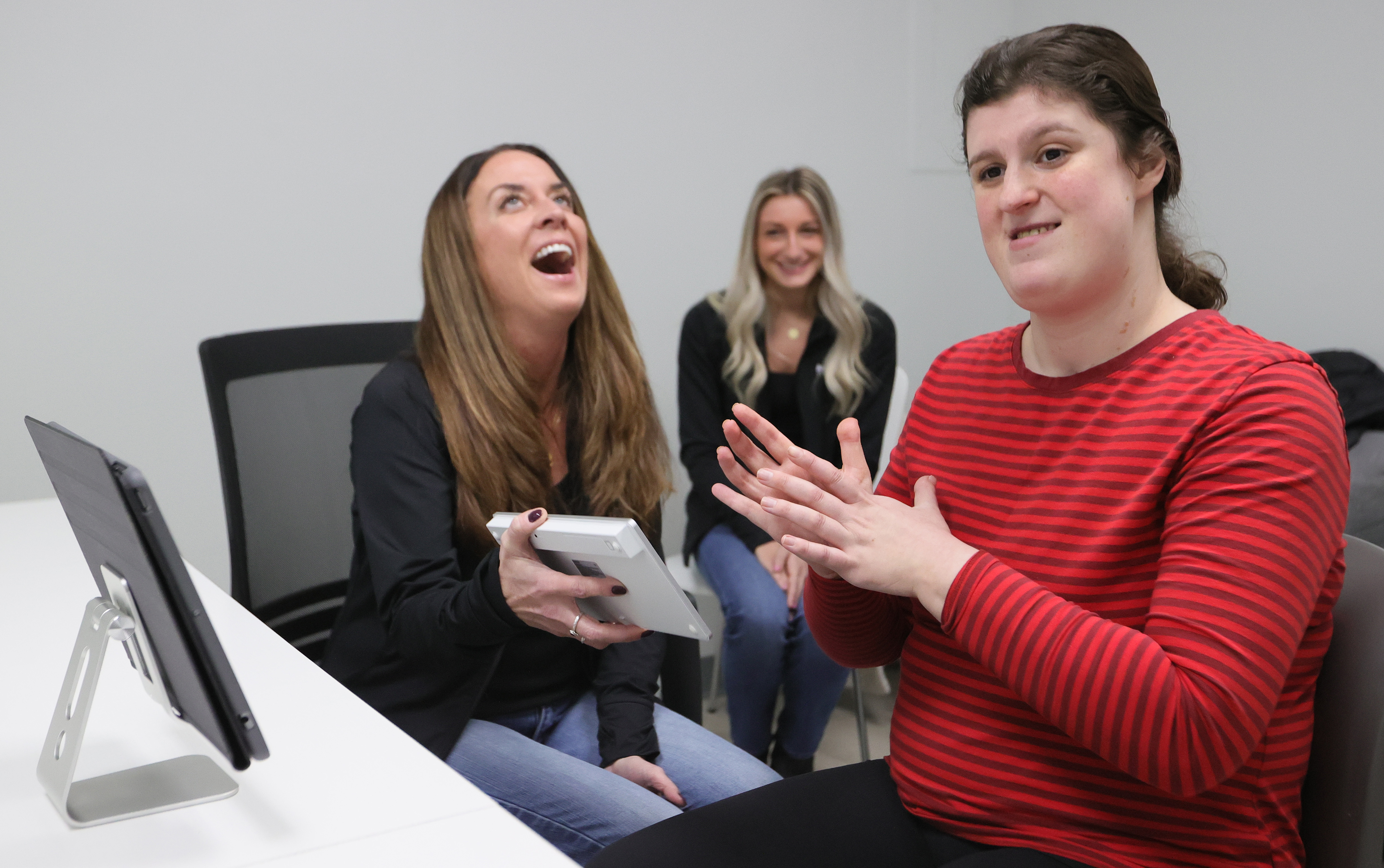 Access S2C has taught Talia Zimmerman to communicate through a Speller ...