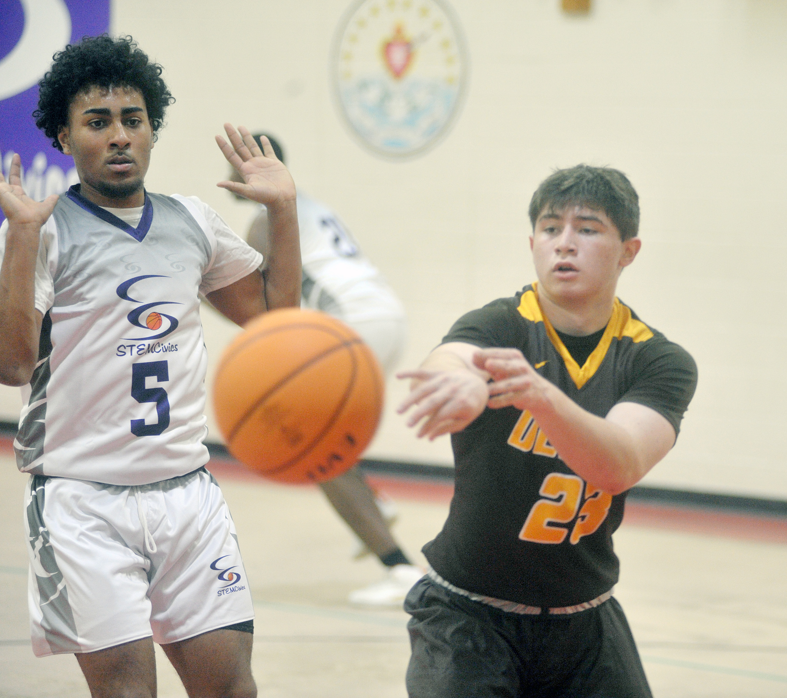 High School Boys Basketball Delran High School at Stem Civic on 1-27 ...