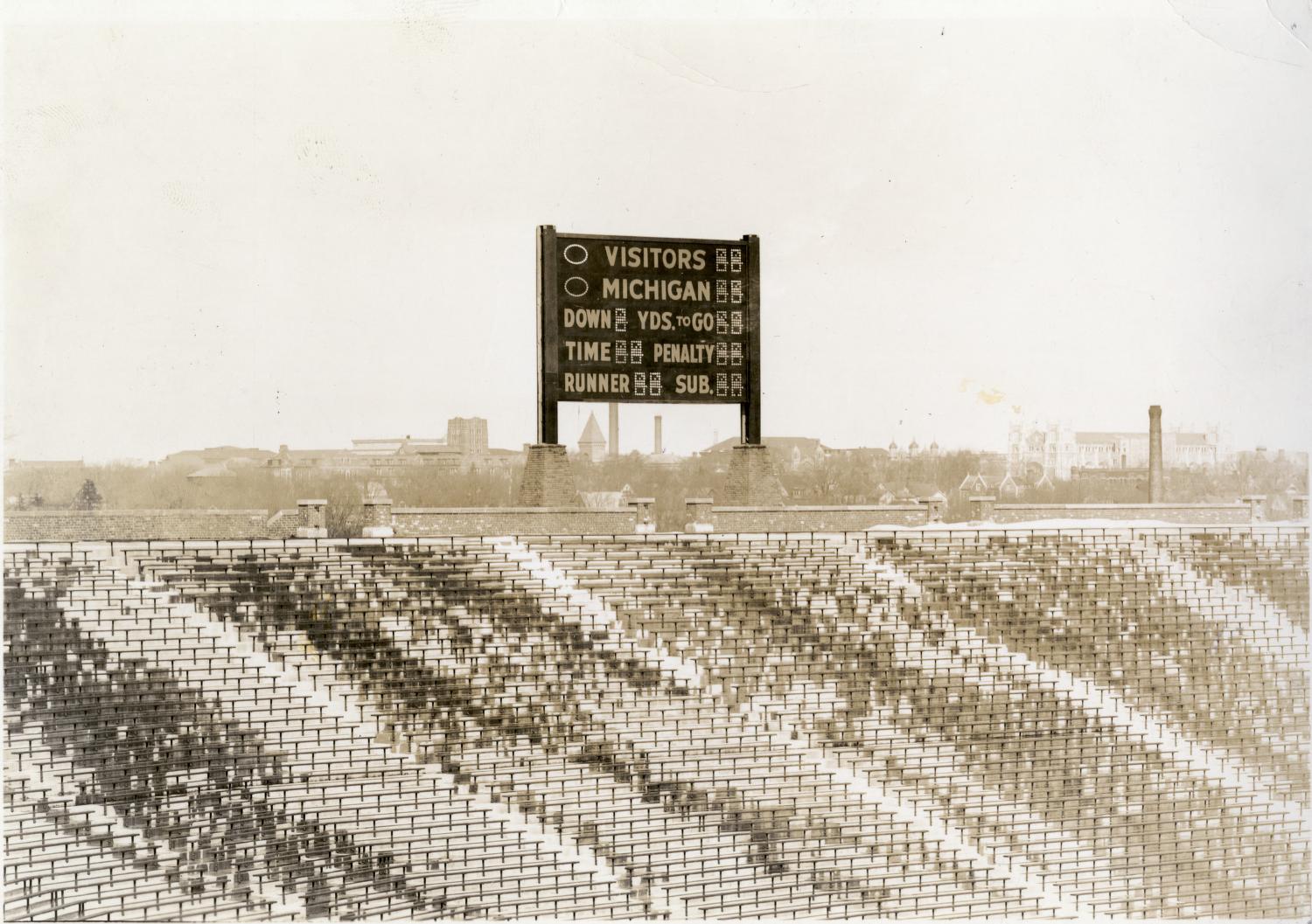Michigan Stadium Scoreboard Through the Years - mlive.com
