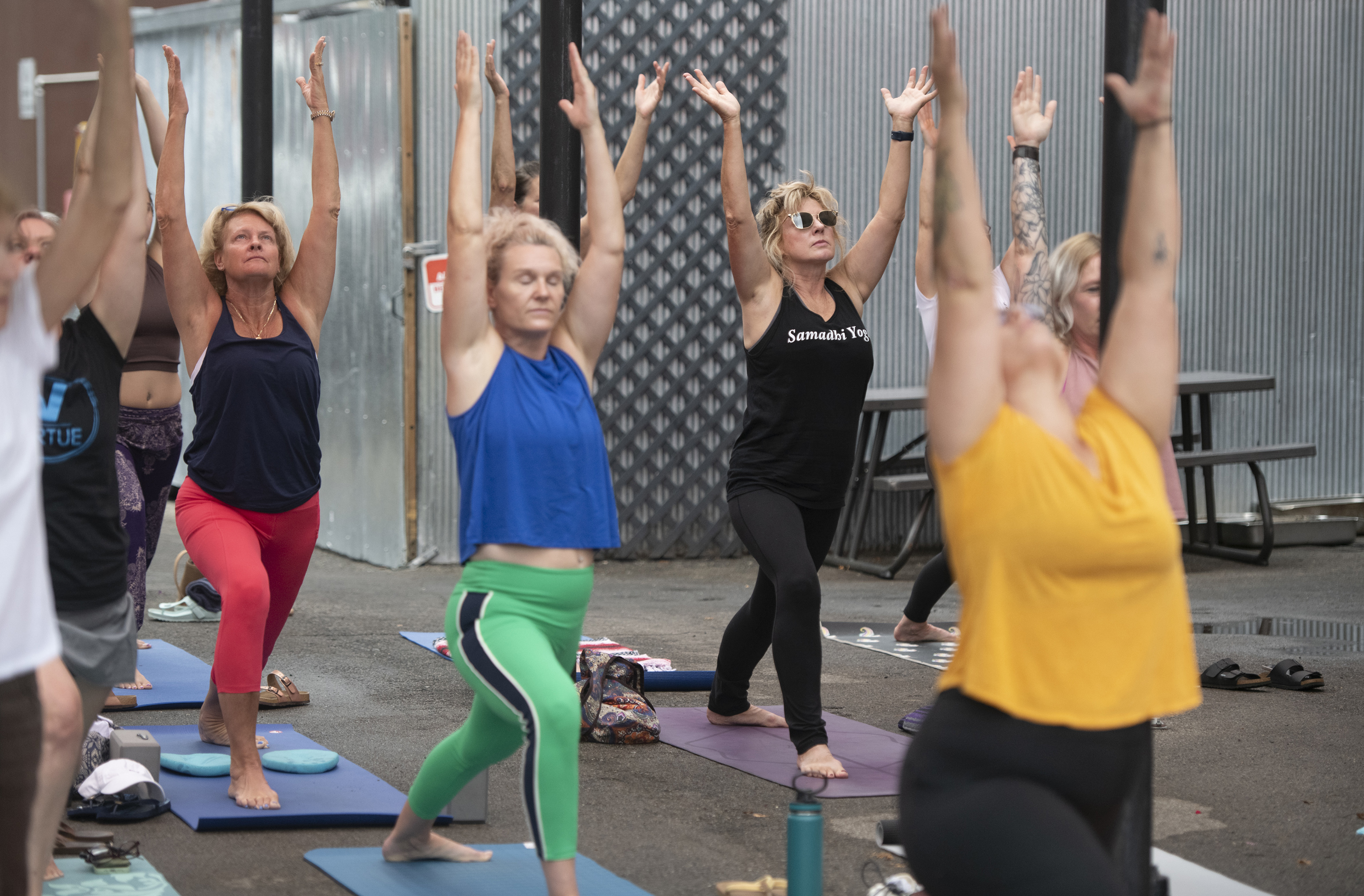 Yoga at the Grand River Farmers Market in Jackson - mlive.com