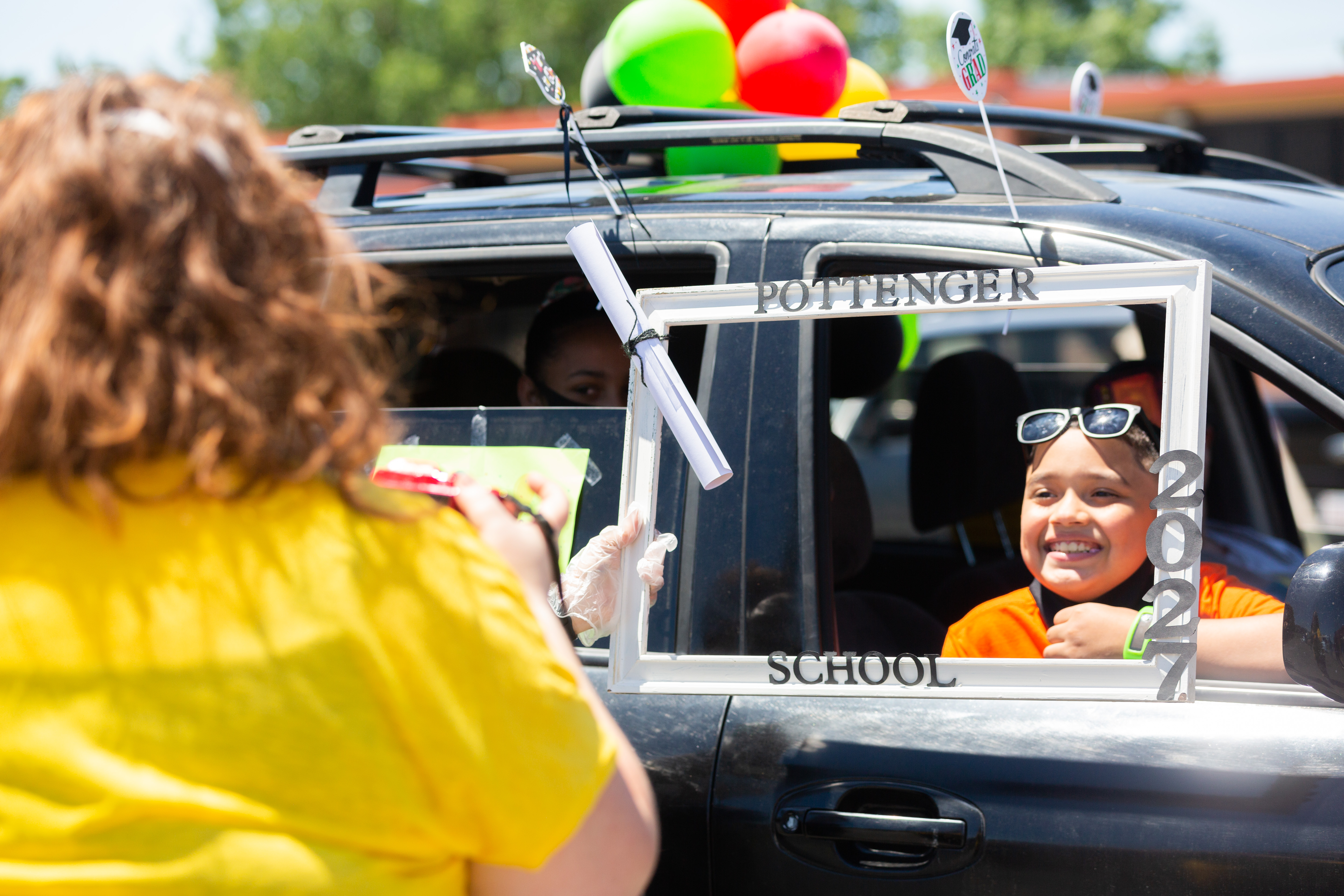Drive-thru graduation parade for Pottenger School students - masslive.com