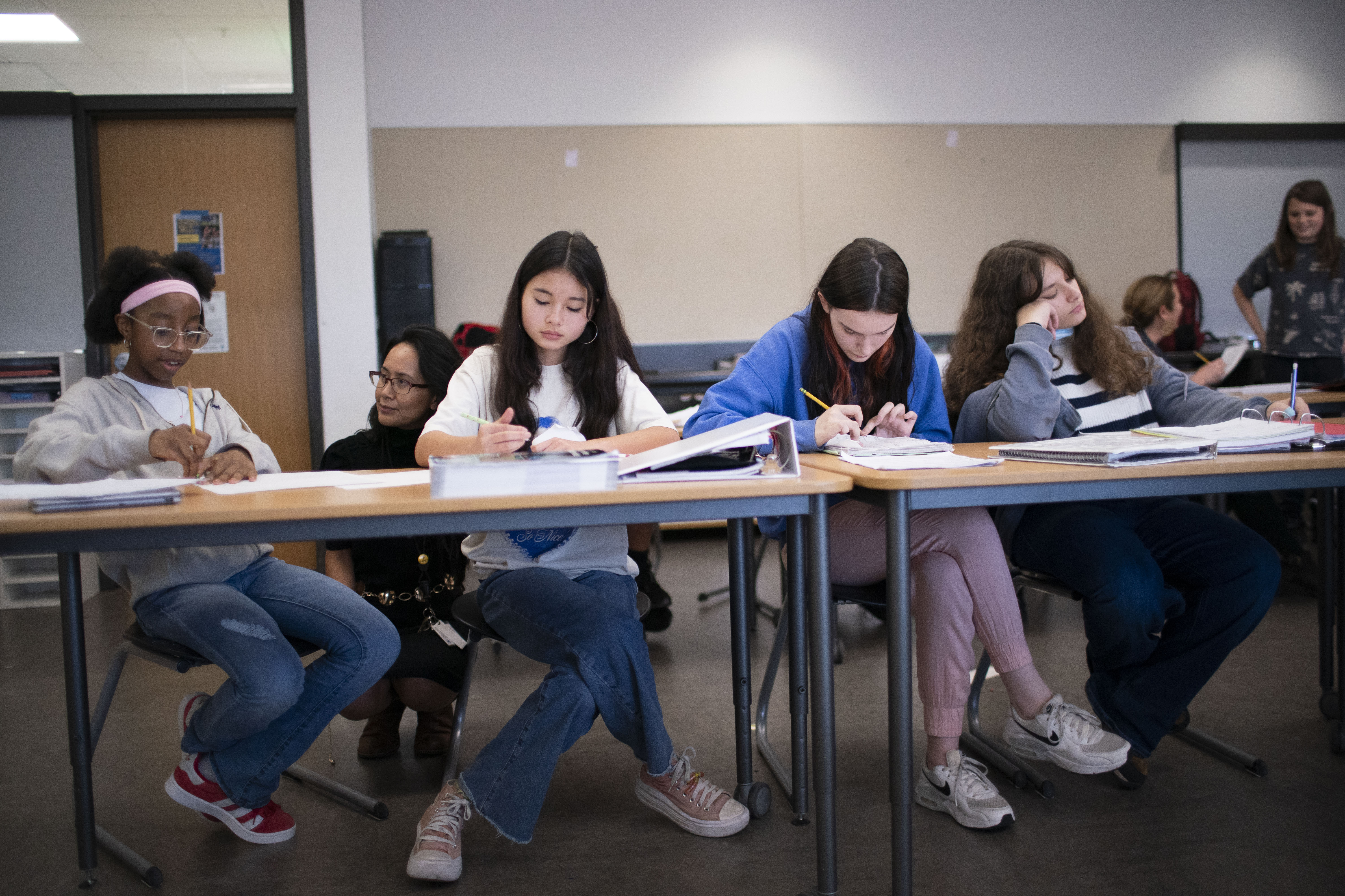 Math class at Faubion School in Portland - oregonlive.com