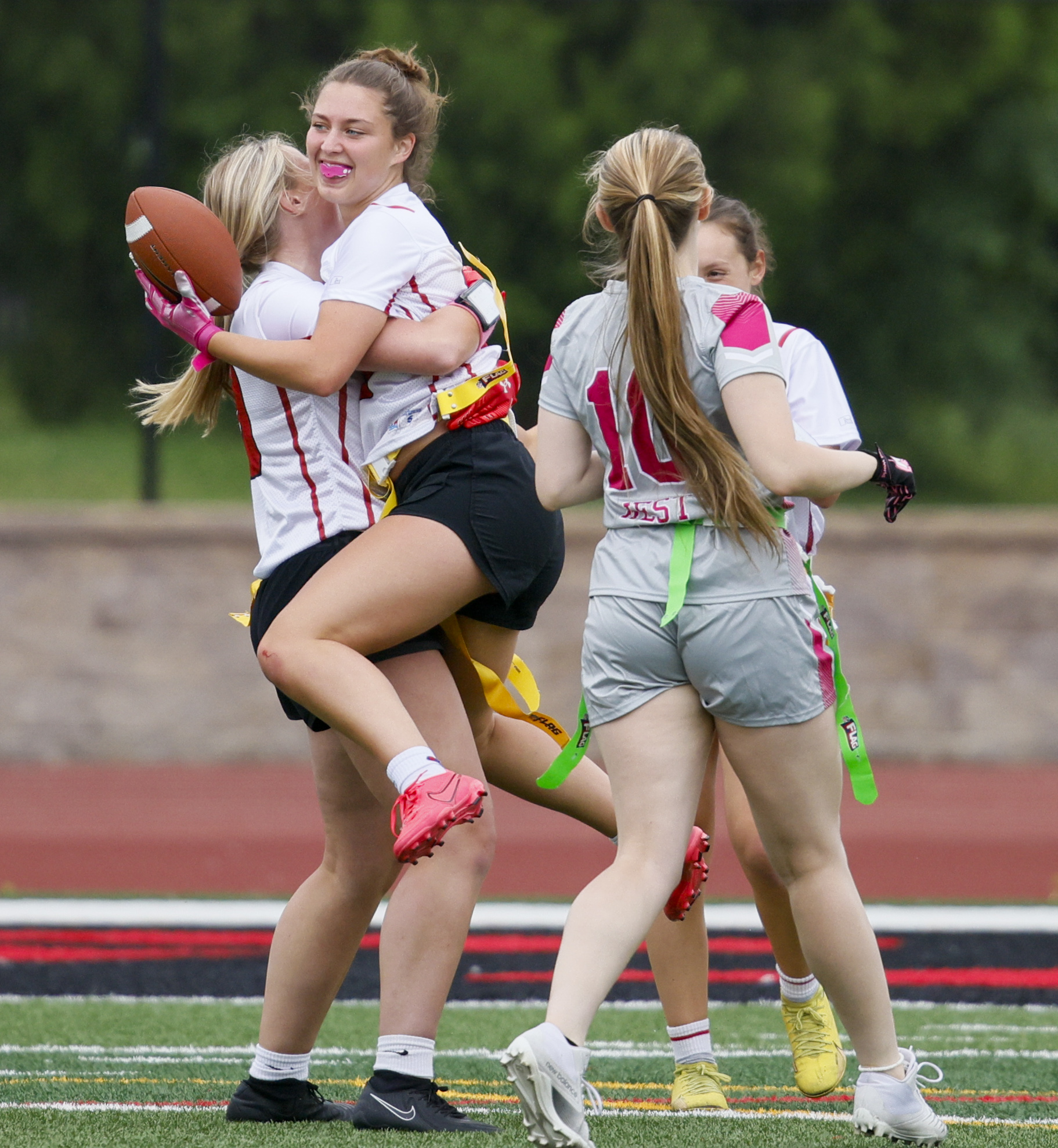 The North defeats the South in a CNY girls high school flag football ...
