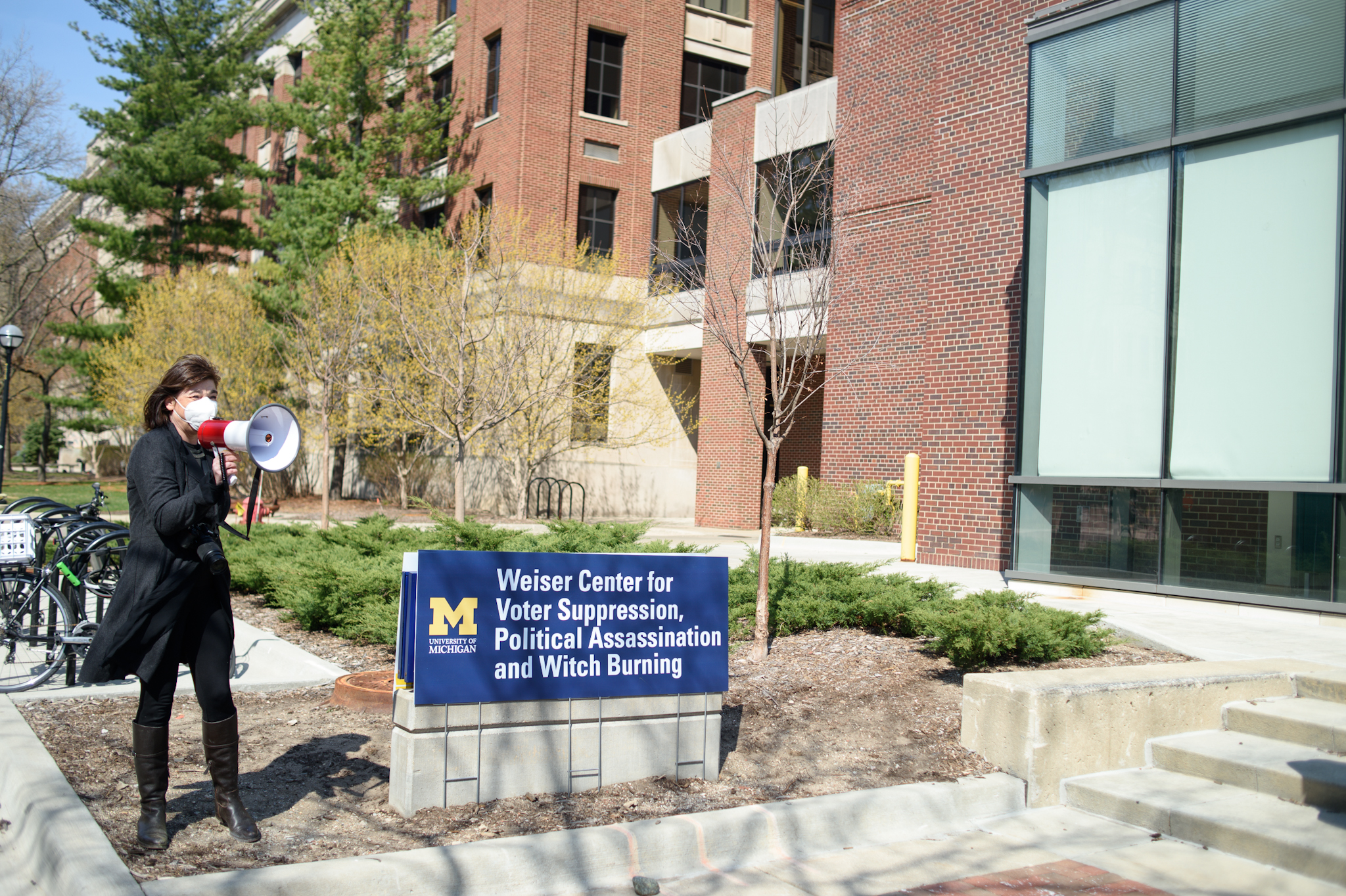 Students, faculty stage mock renaming of Weiser Hall after namesake ...
