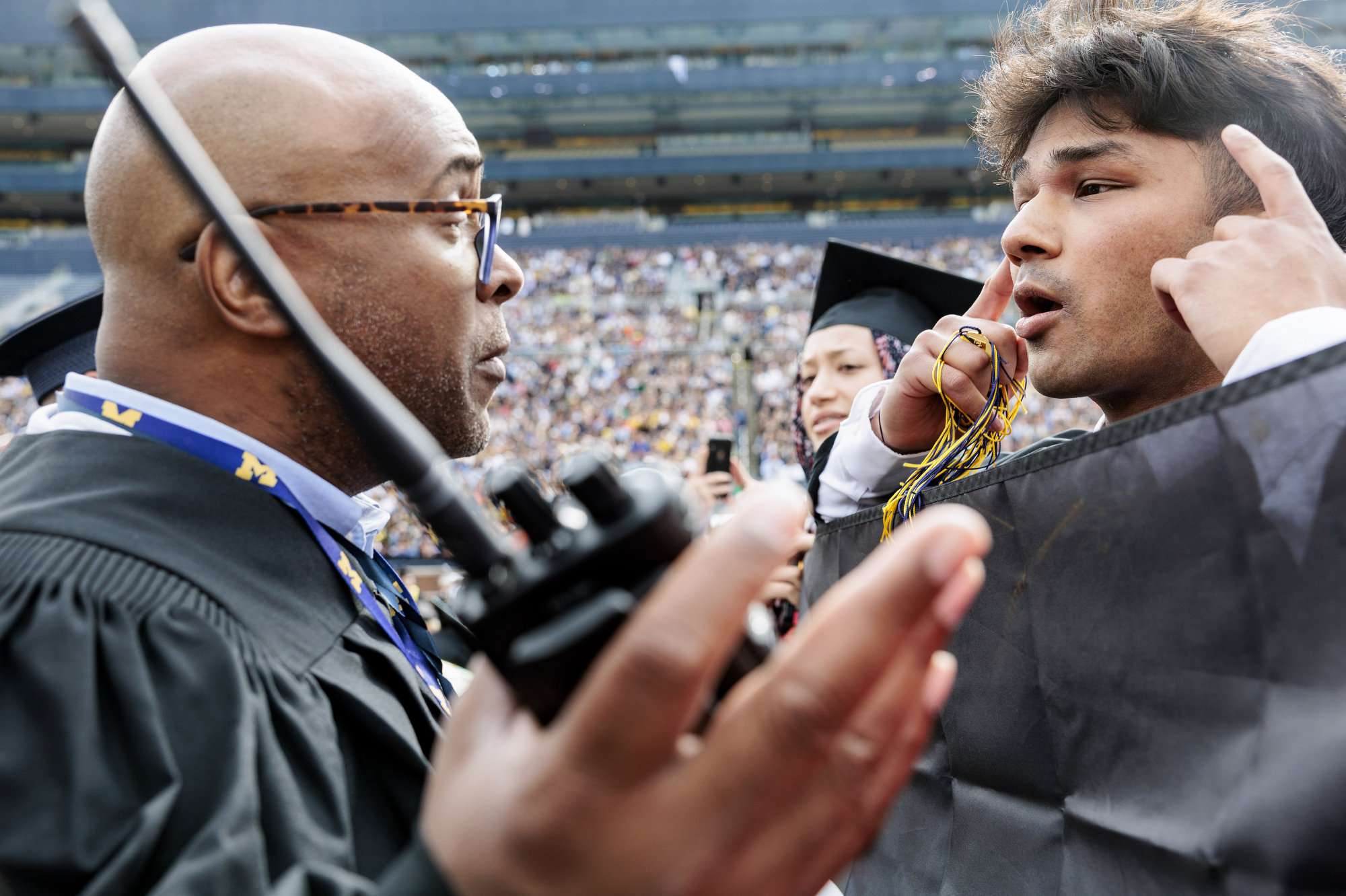 Pro-Palestinian protesters disrupt University of Michigan Spring ...
