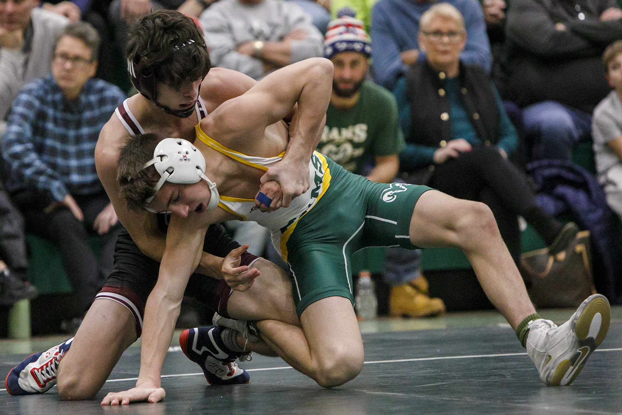 State College vs Central Dauphin in boys high school wrestling ...