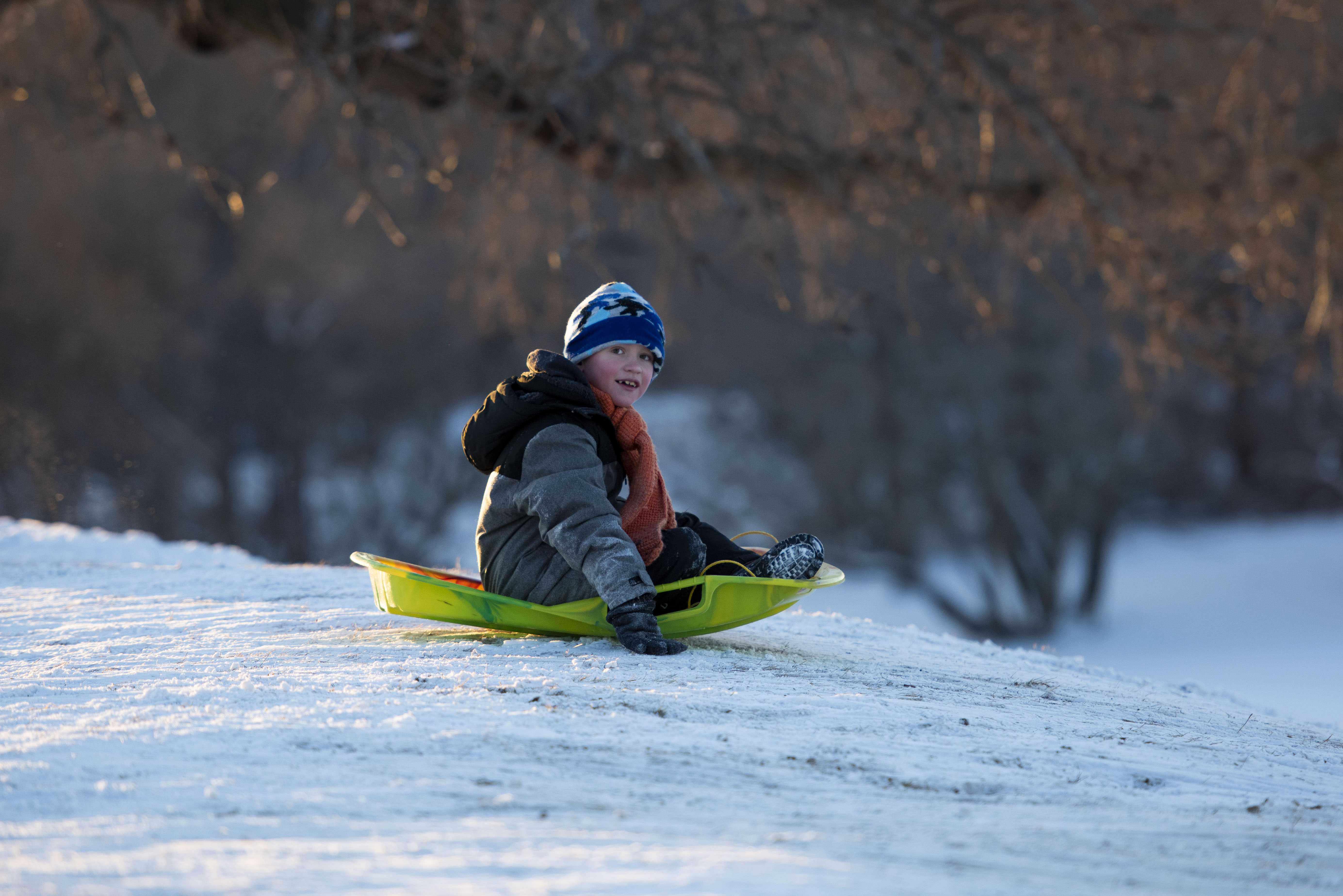 Sledding in Cascade Falls Park - mlive.com
