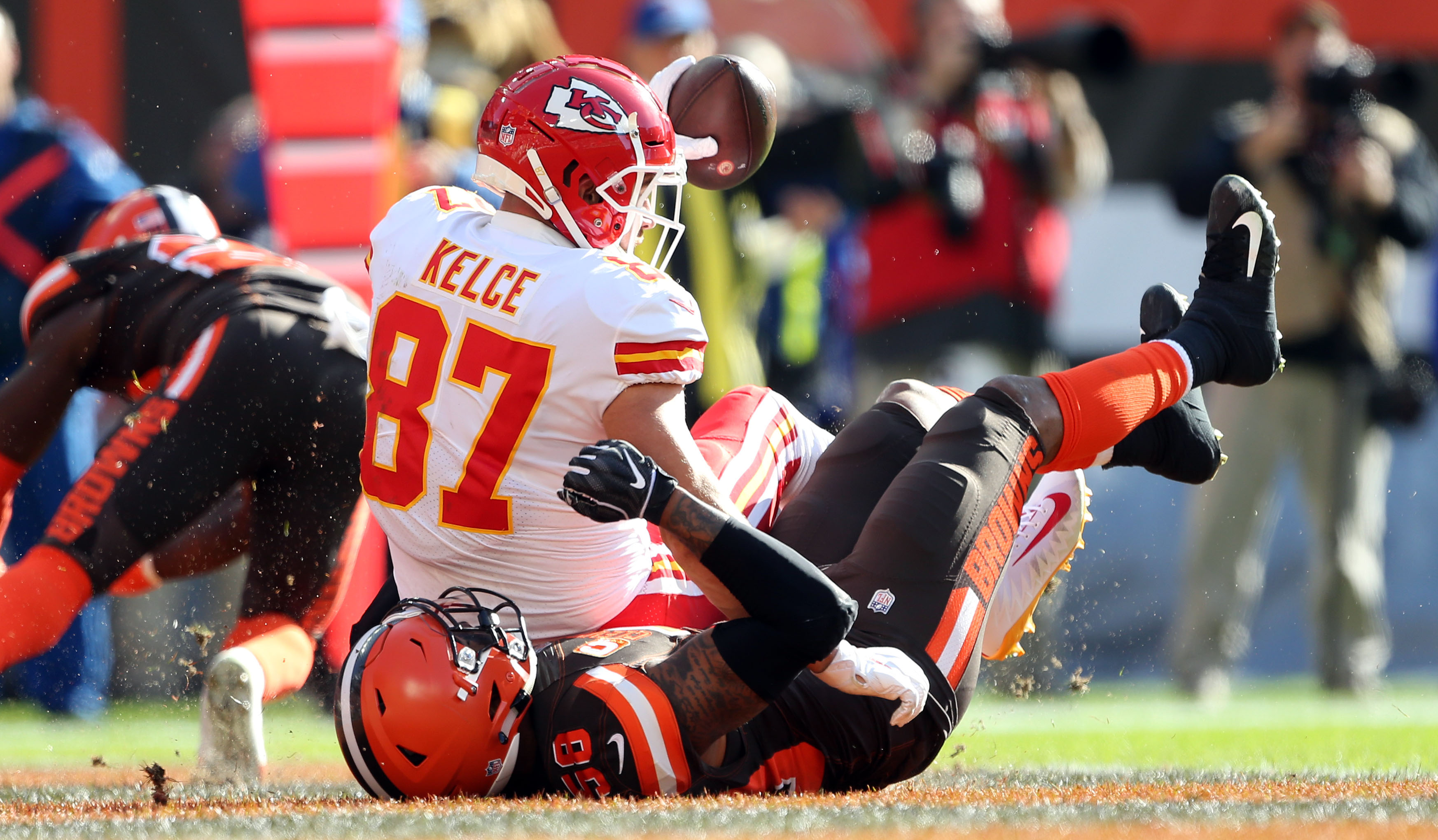 Cleveland Heights natives Travis and Jason Kelce, January 30, 2023 ...