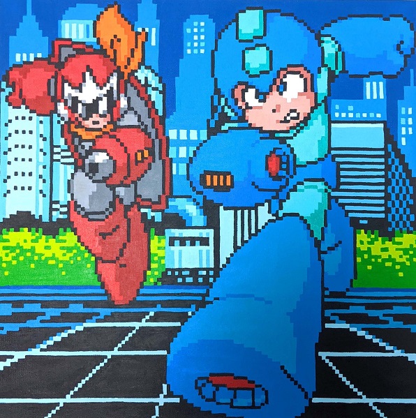 GAME ON: The Pixel Paintings of Adam Shub - nj.com