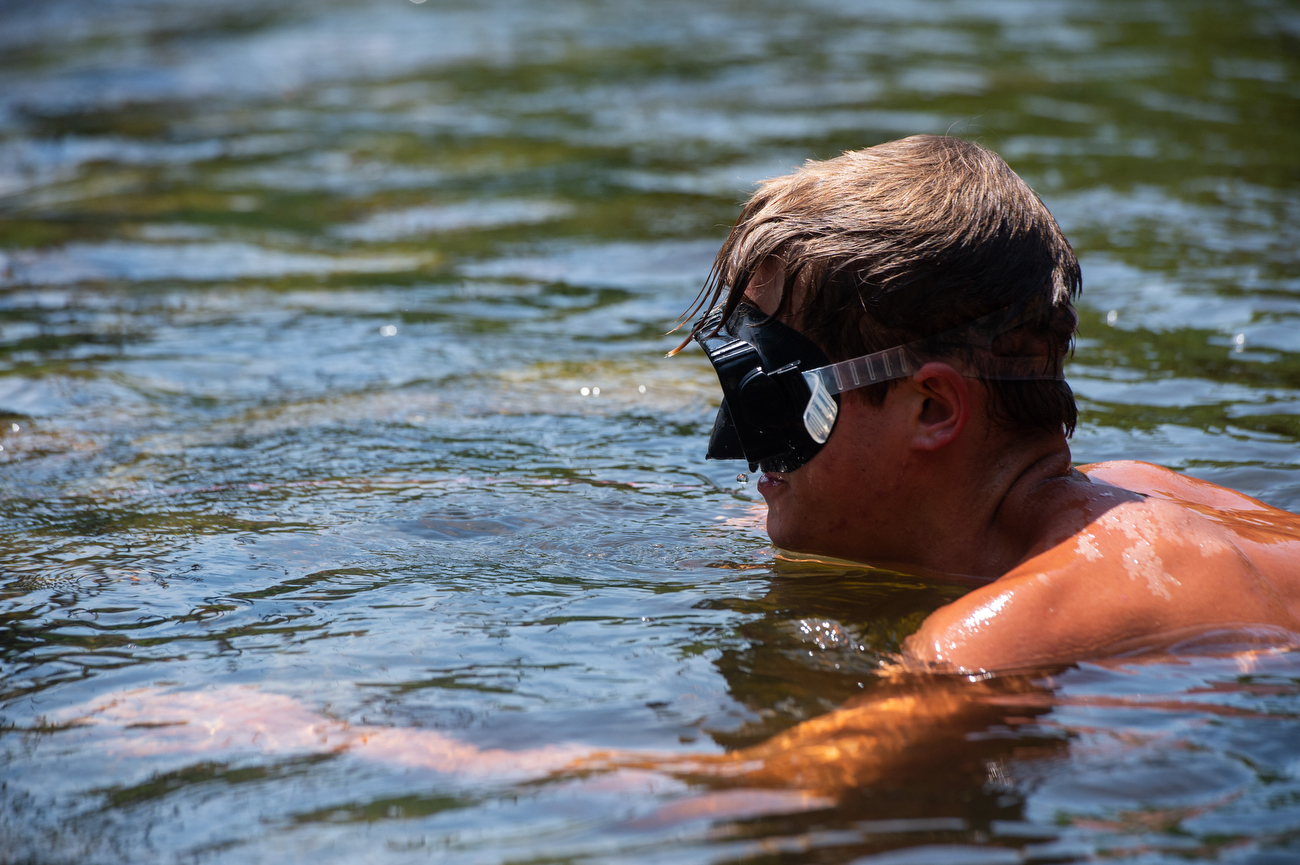 Dexter water polo player who made national team dives to clean Huron ...