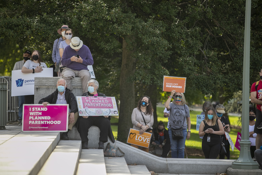 Reproductive Right Rally held at Pennsylvania Capitol Saturday ...