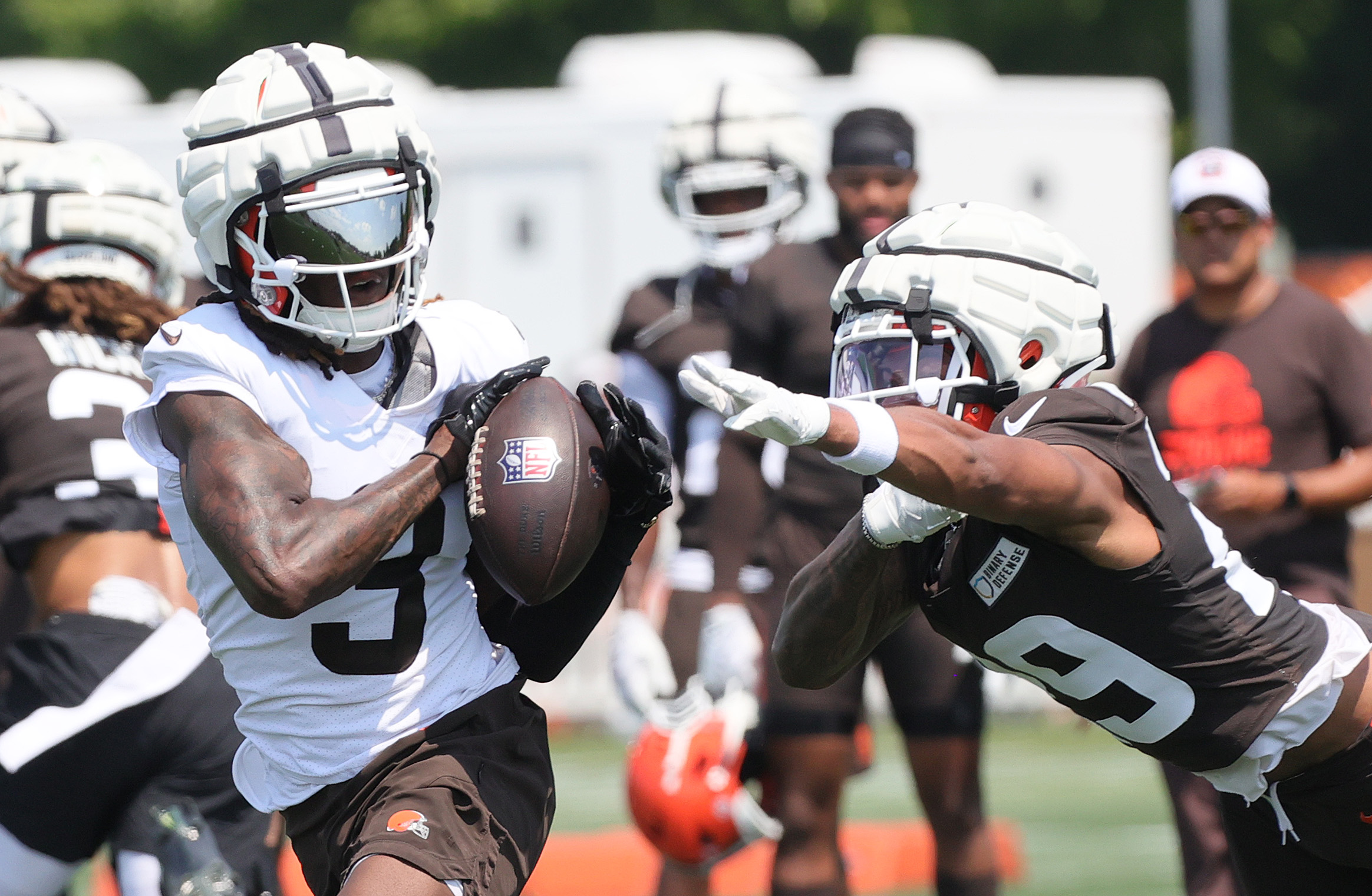 Cleveland Browns wide receiver Jerry Jeudy in training camp, August 4 ...