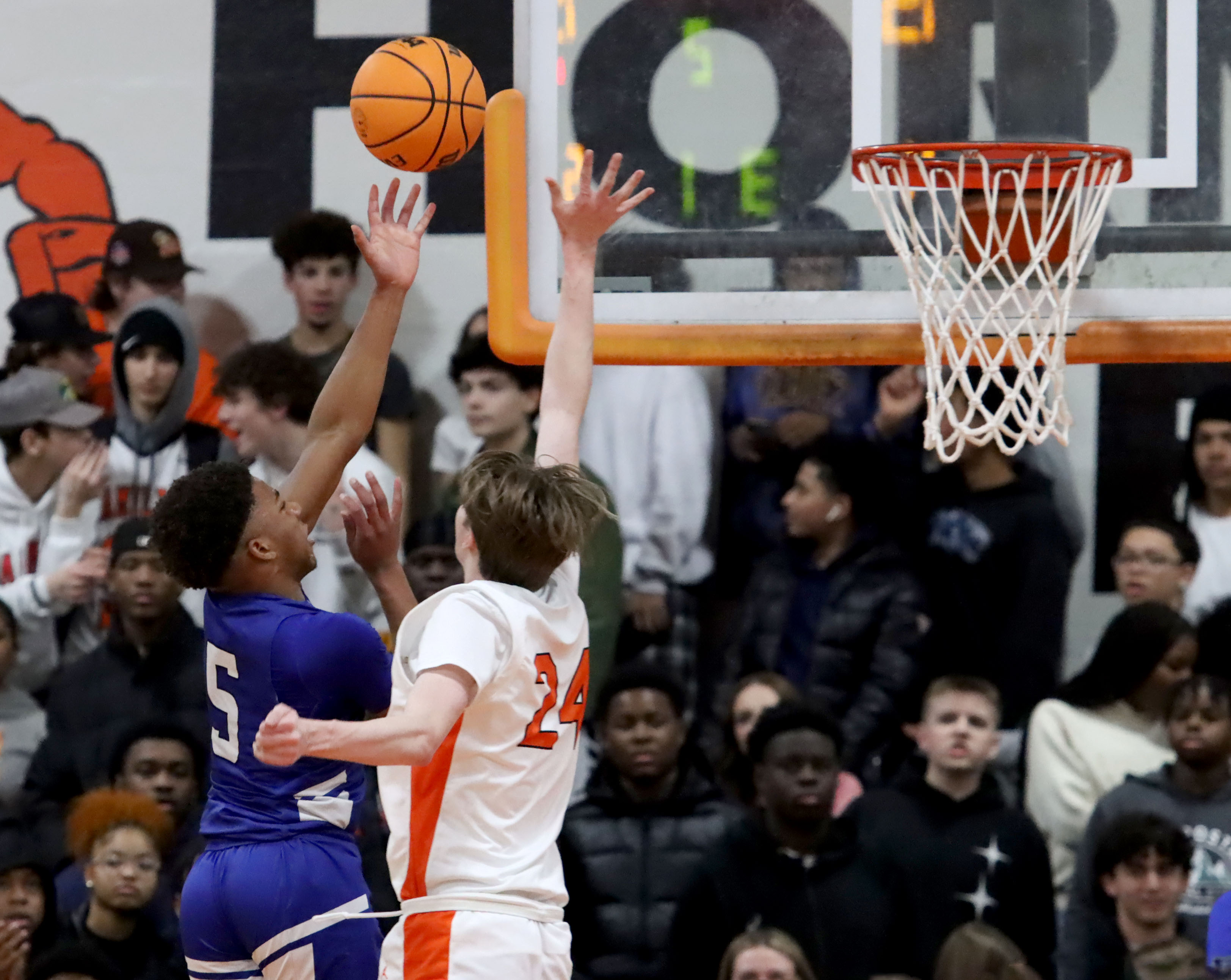 High school boys basketball, Ewing at Hamilton West, held at Hamilton ...