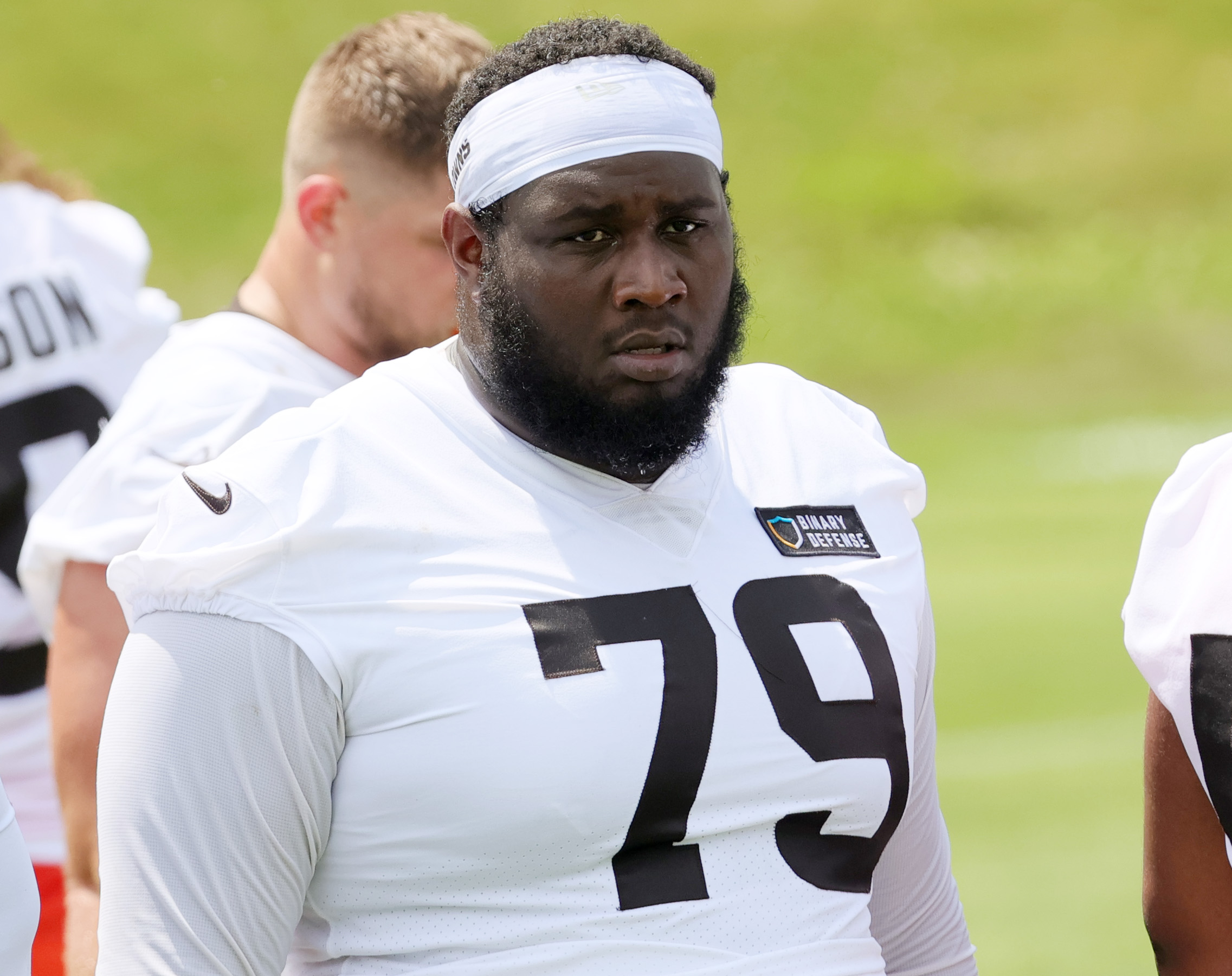 Cleveland Browns offensive tackle Dewand Jones, August 1, 2024 ...